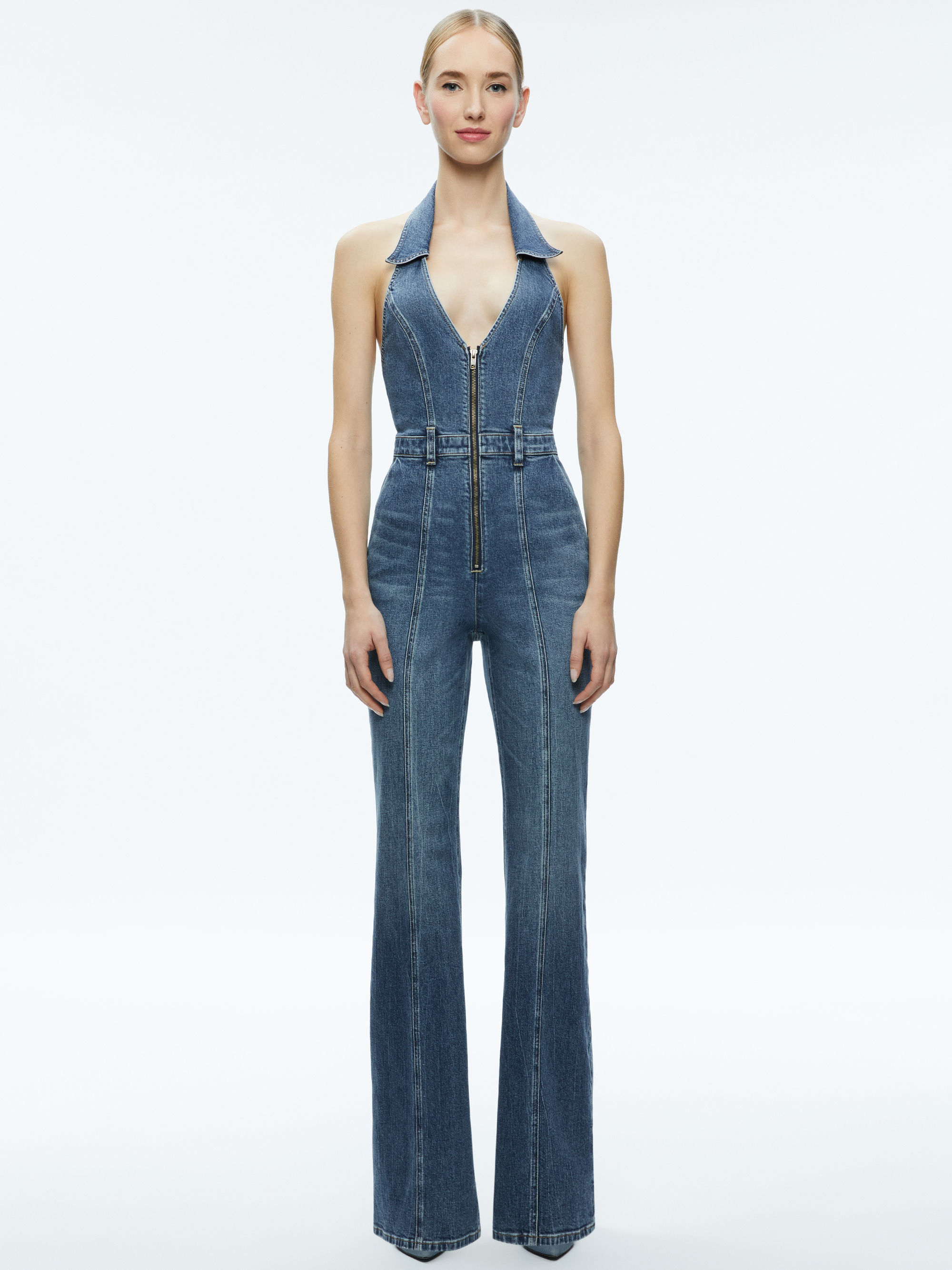 Alice And Olivia Denim Jumpsuit