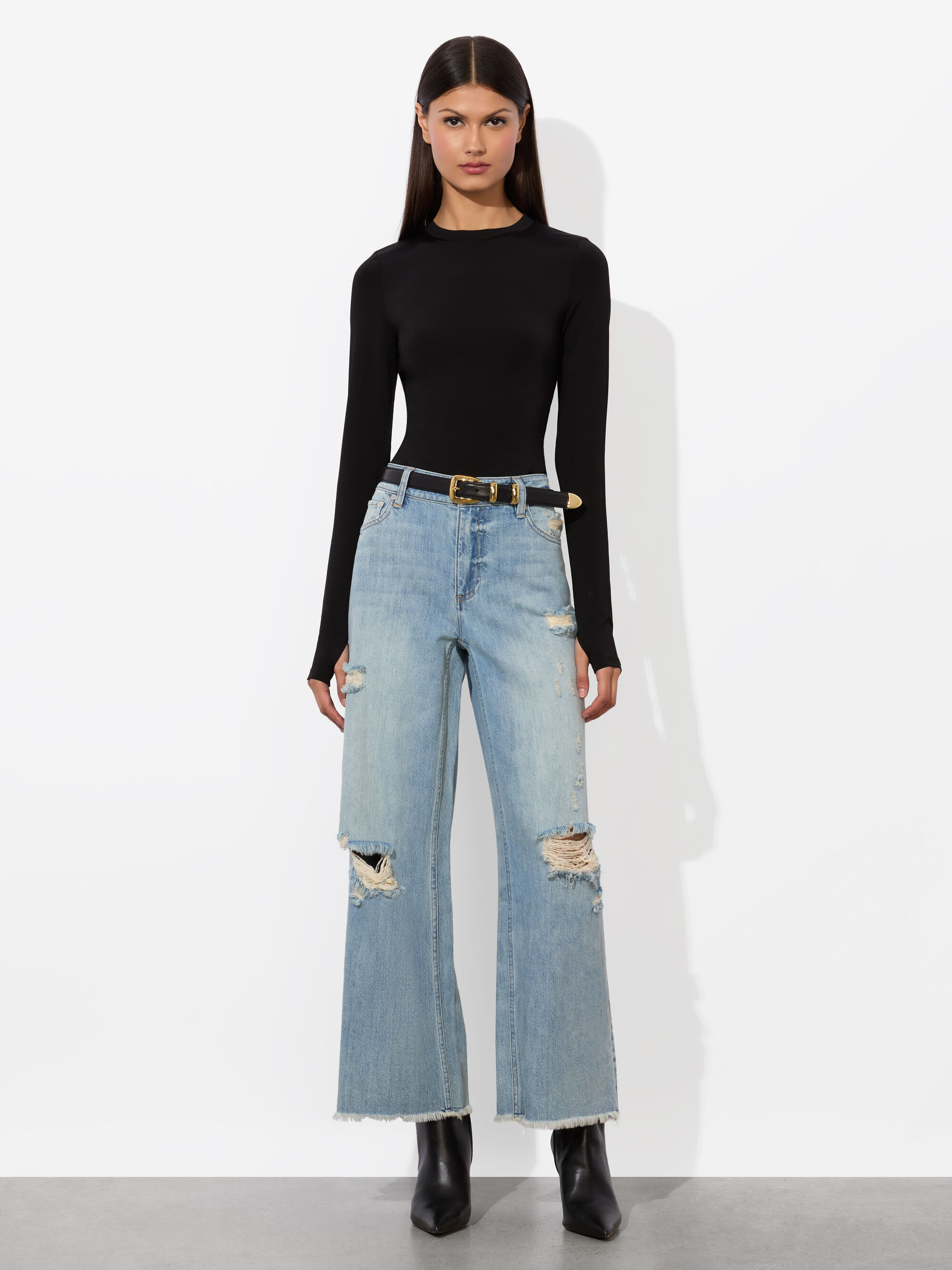 DEVOE ANKLE JEAN in AMELIA DESTROY | ALICE + OLIVIA