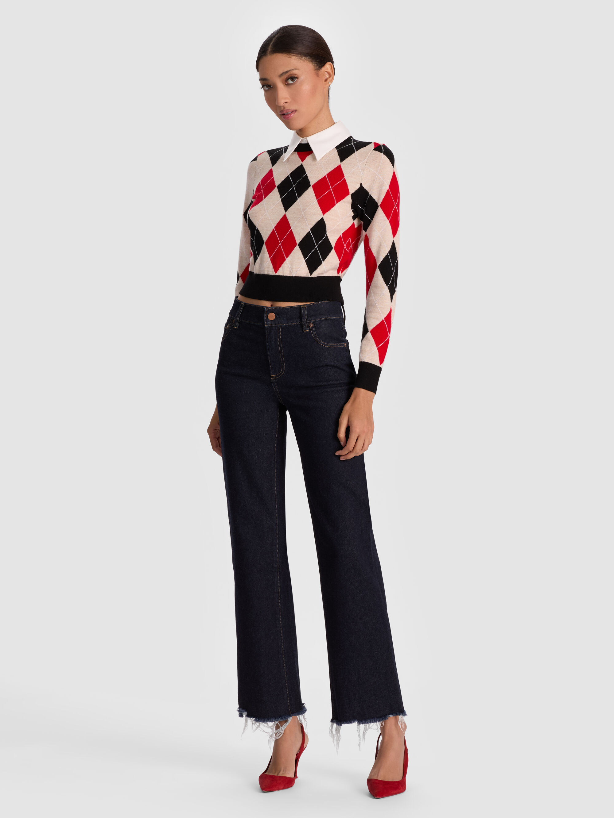 FIERCE JEAN in DARK RINSE | ALICE + OLIVIA