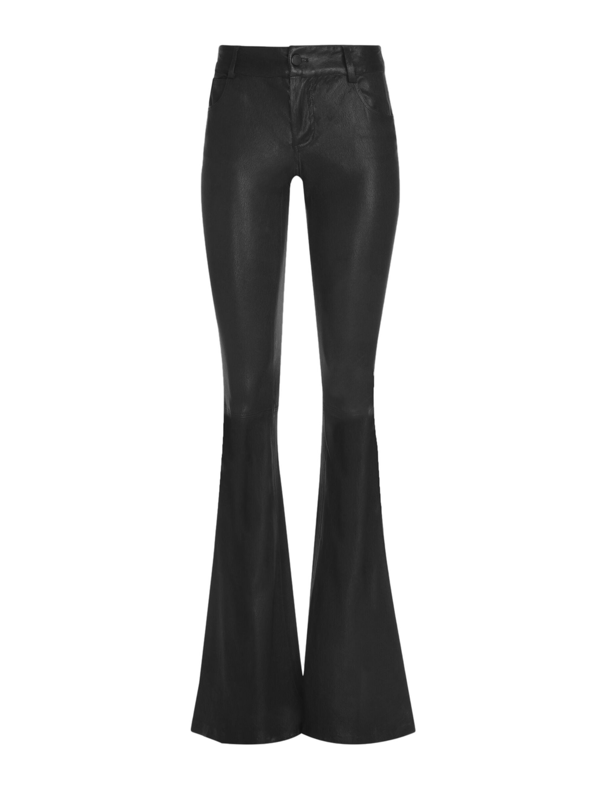 LEATHER BELL PANT in BLACK | ALICE + OLIVIA
