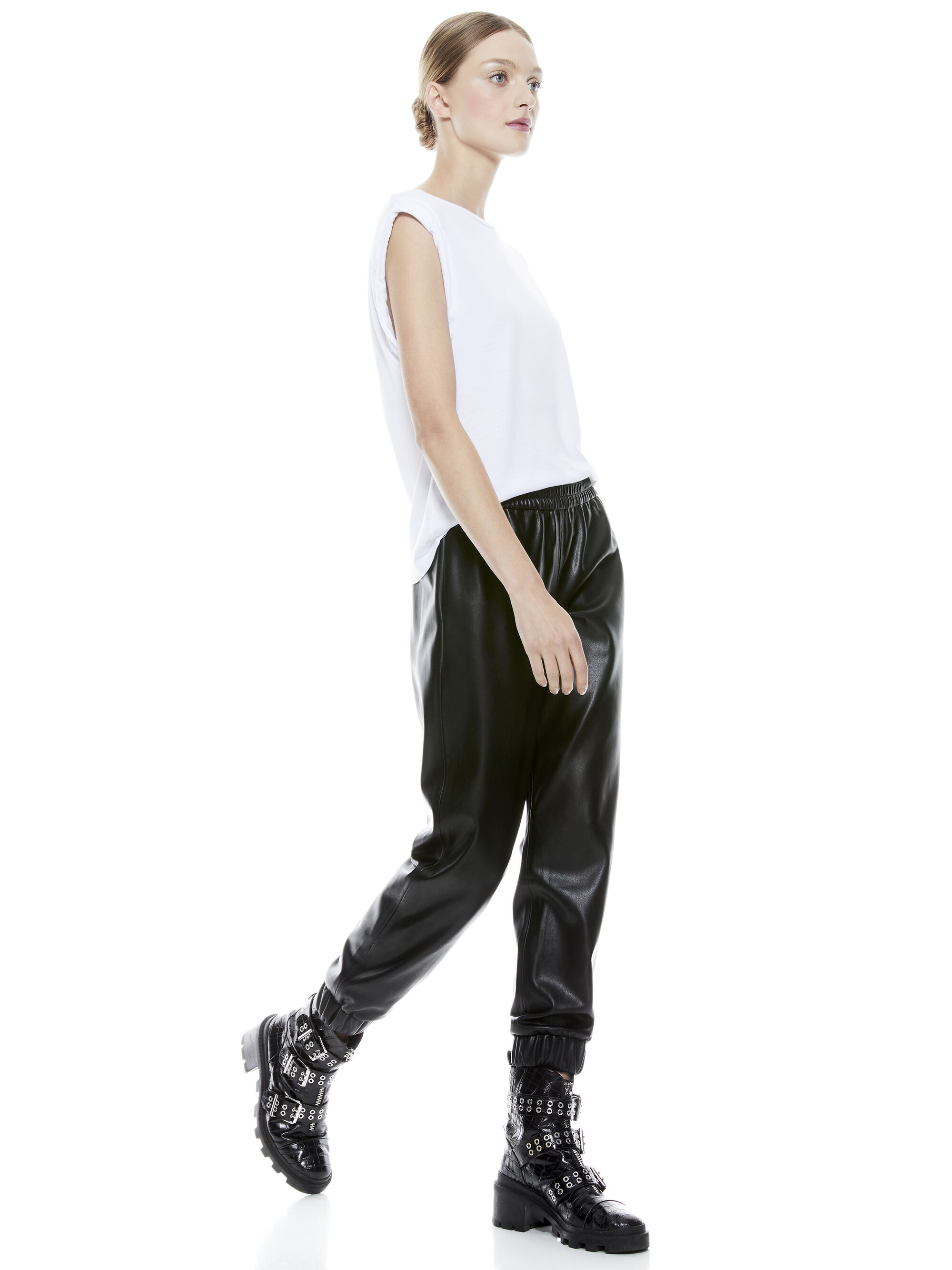 CORDELLA TWIST SLEEVE TOP in WHITE | ALICE + OLIVIA