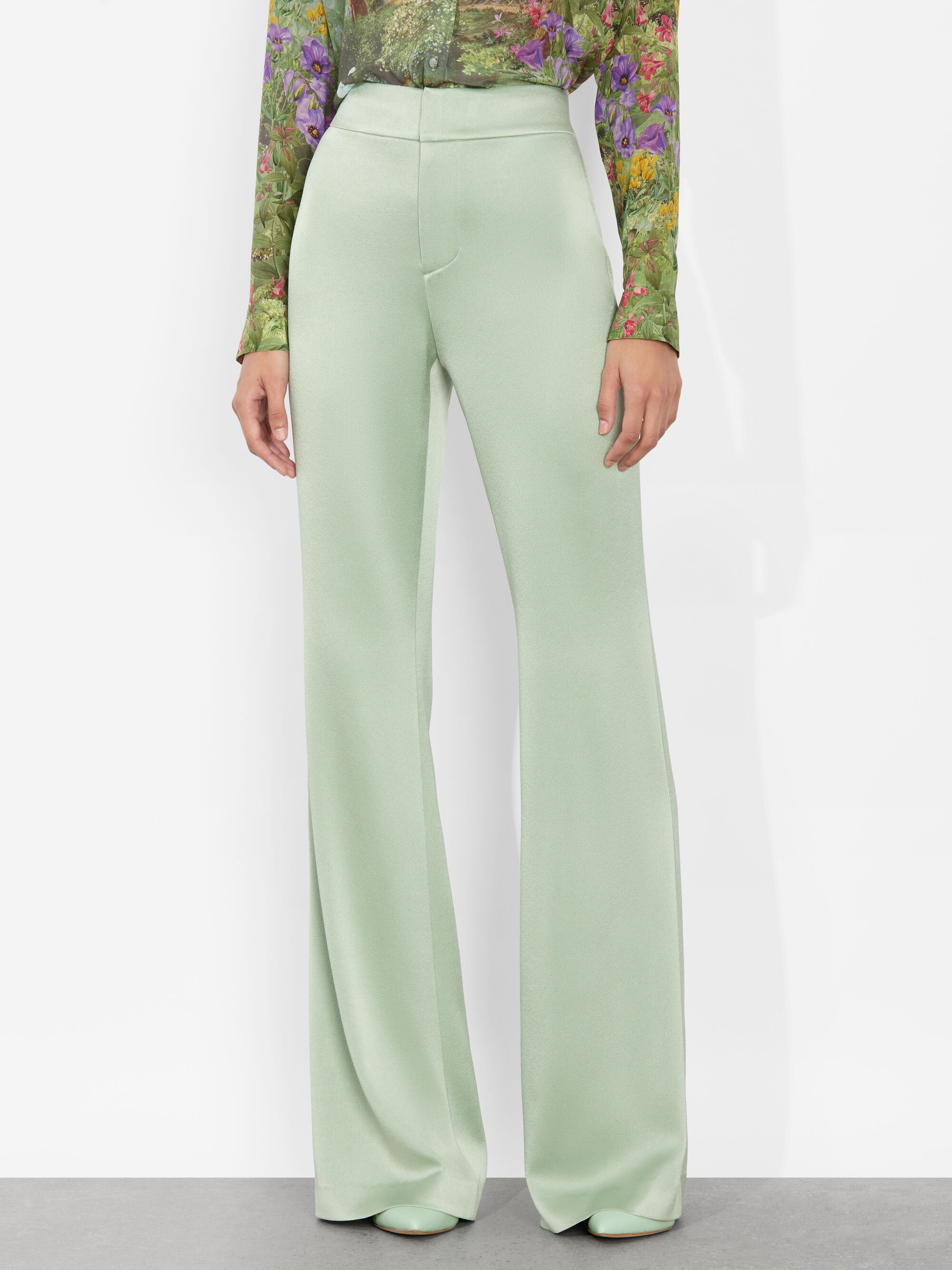 DEANNA BOOTCUT PANT in SAGE | ALICE + OLIVIA