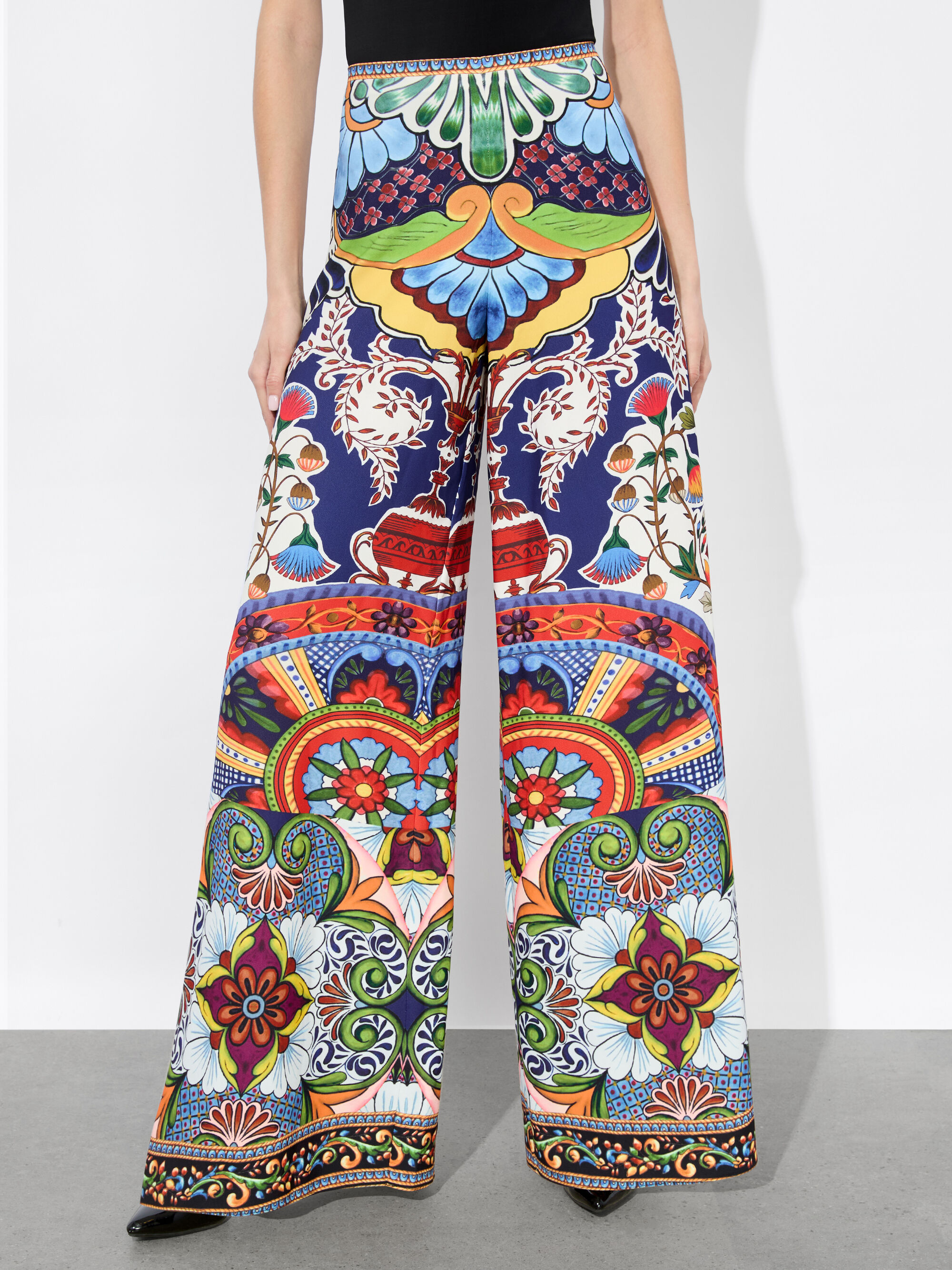 ATHENA WIDE LEG PANT in ON THE ROAD | ALICE + OLIVIA