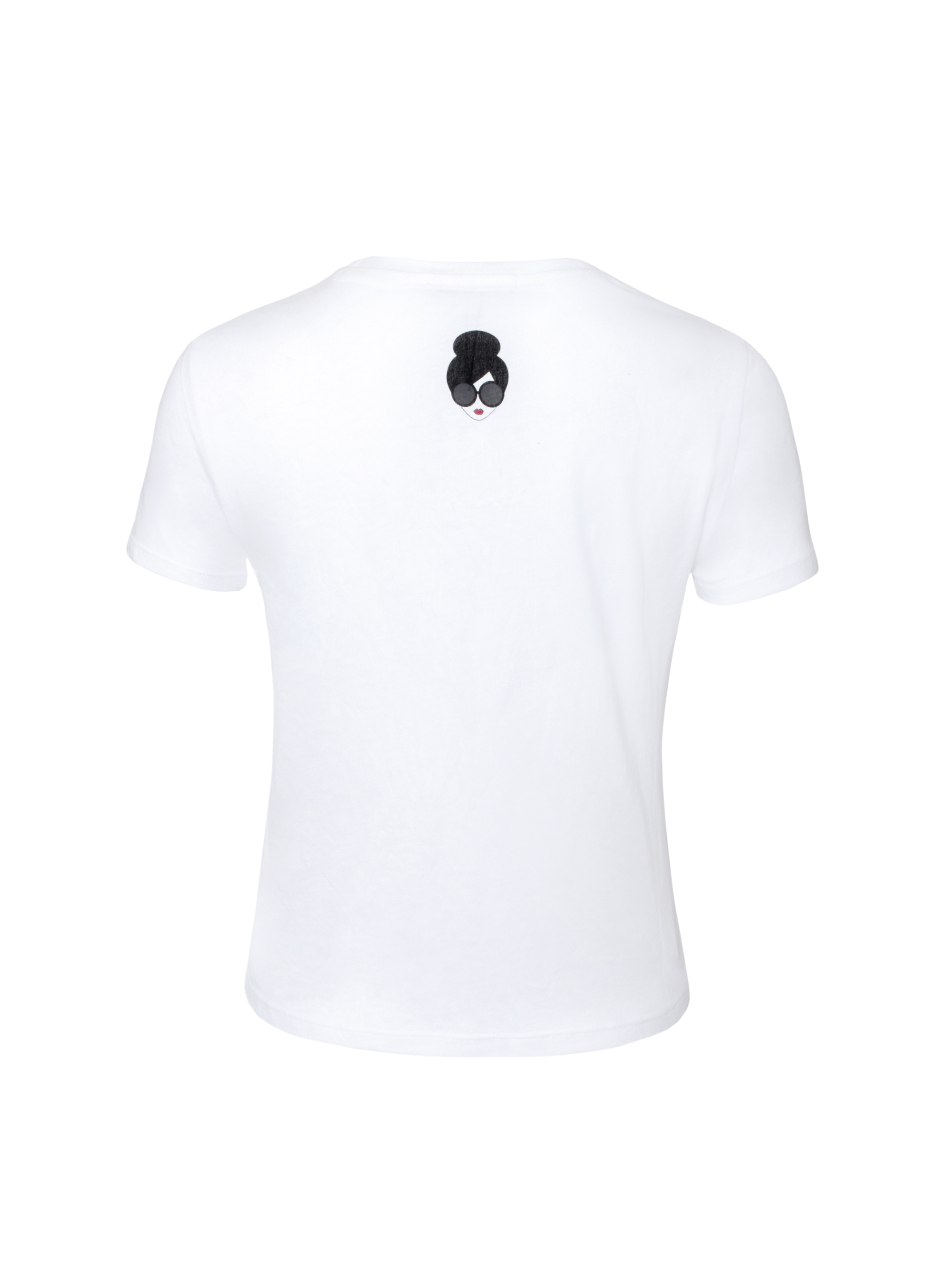 Cicely Thank You Tee In White | Alice And Olivia