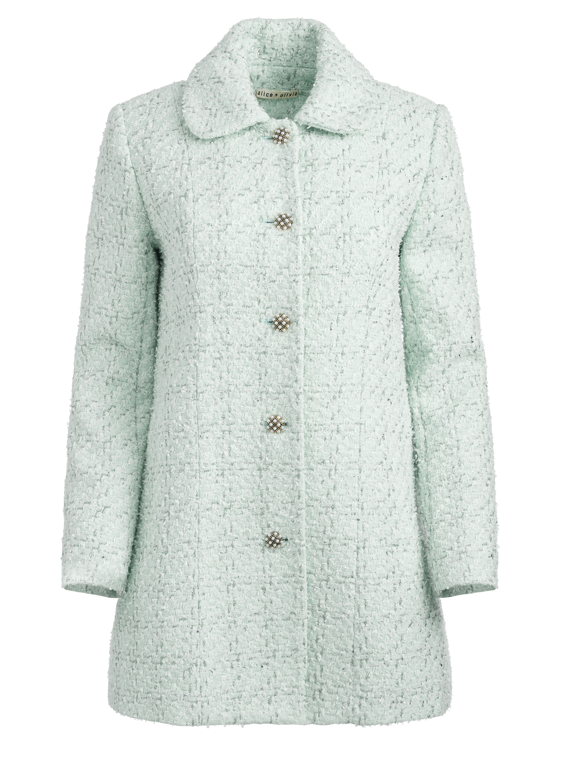 PURCELL PEACOAT in SEA SPRAY | ALICE + OLIVIA