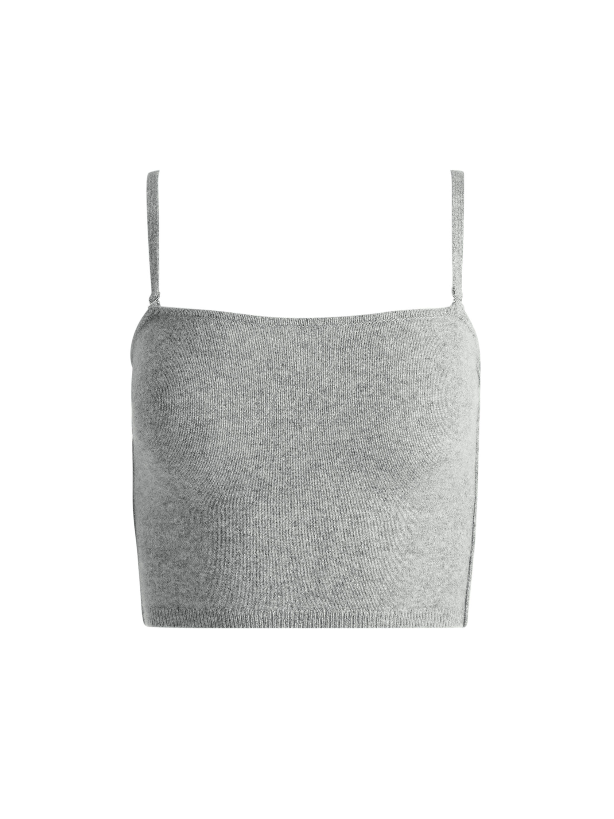 Alison Knit Top In Medium Heather Grey | Alice + Olivia
