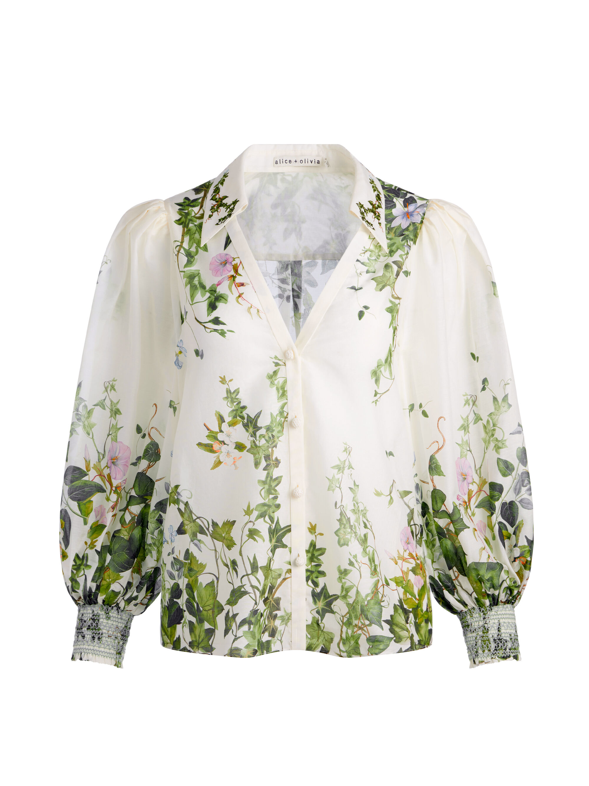 CHARIS BLOUSE in IVY ROMANCE | ALICE + OLIVIA