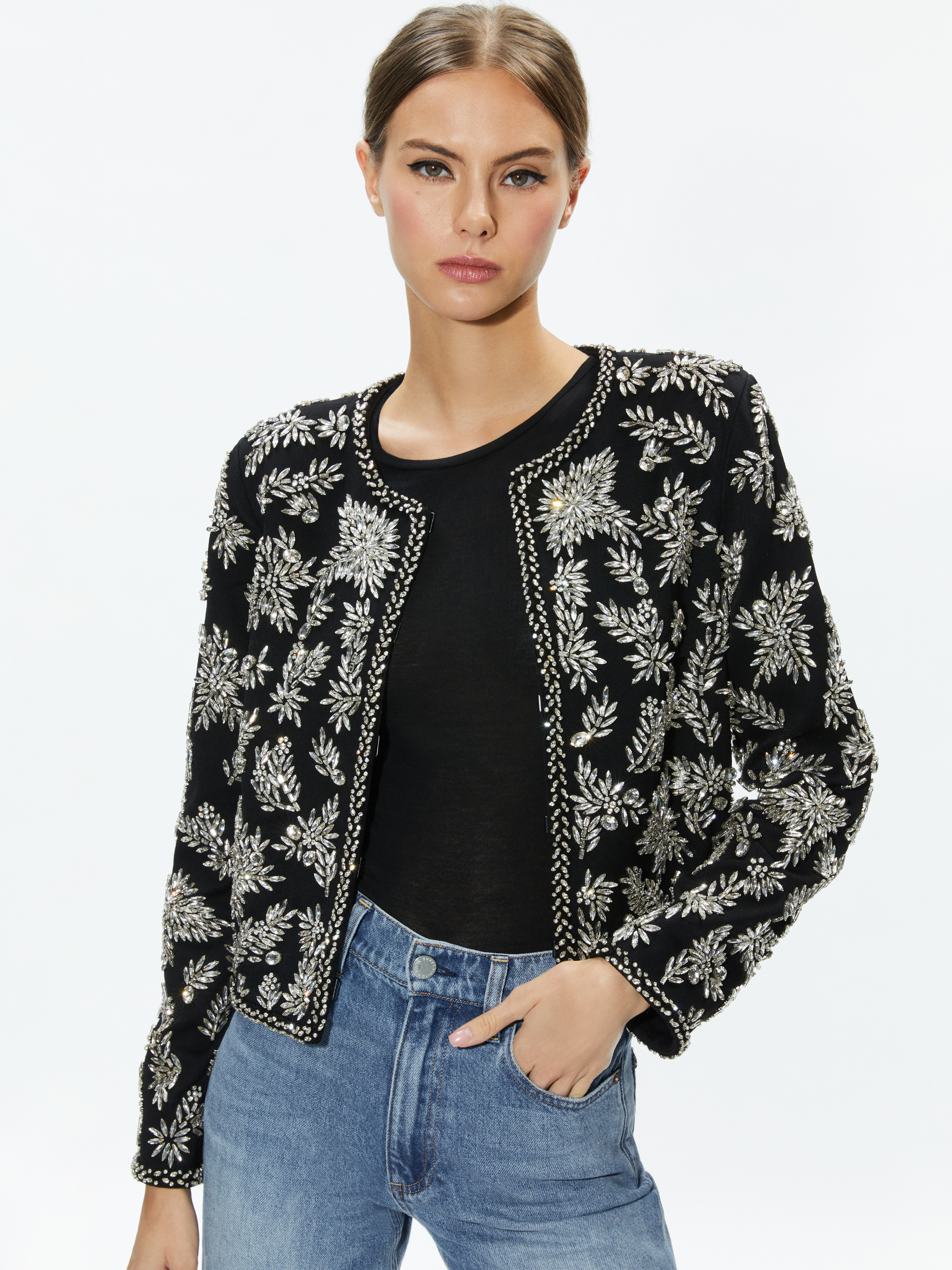 Kidman Jacket In Black | Alice + Olivia