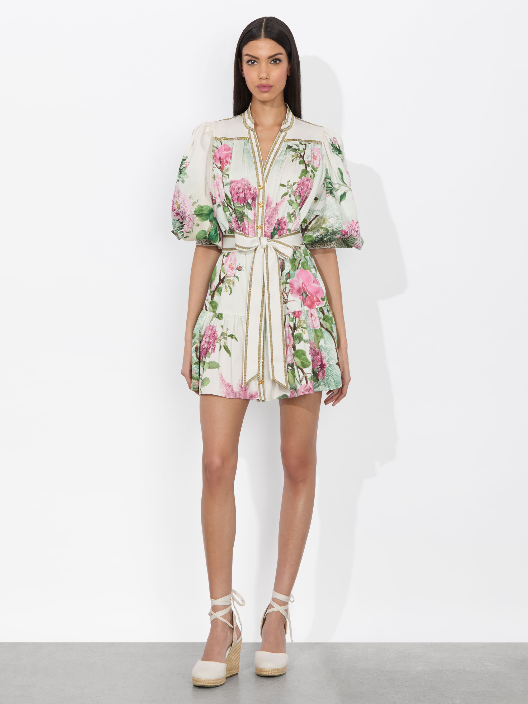 Cora Shirt Dress In Rose Whisper | Alice + Olivia