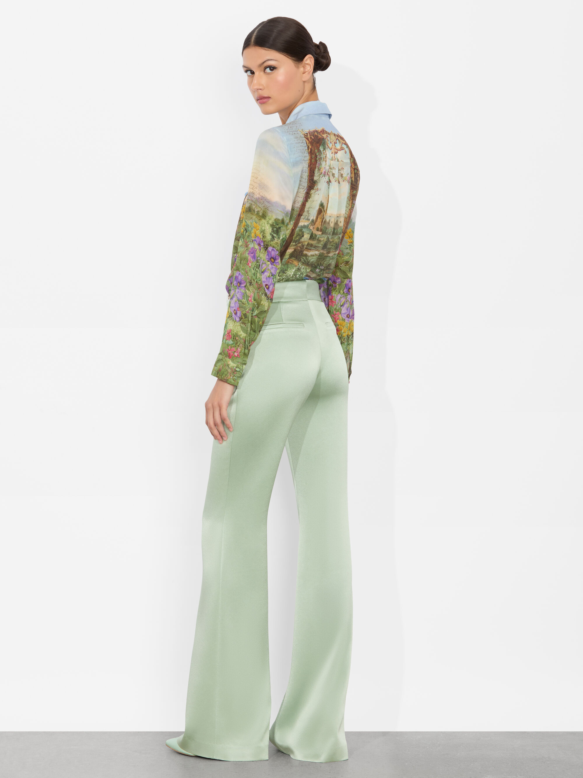 DEANNA BOOTCUT PANT in SAGE | ALICE + OLIVIA
