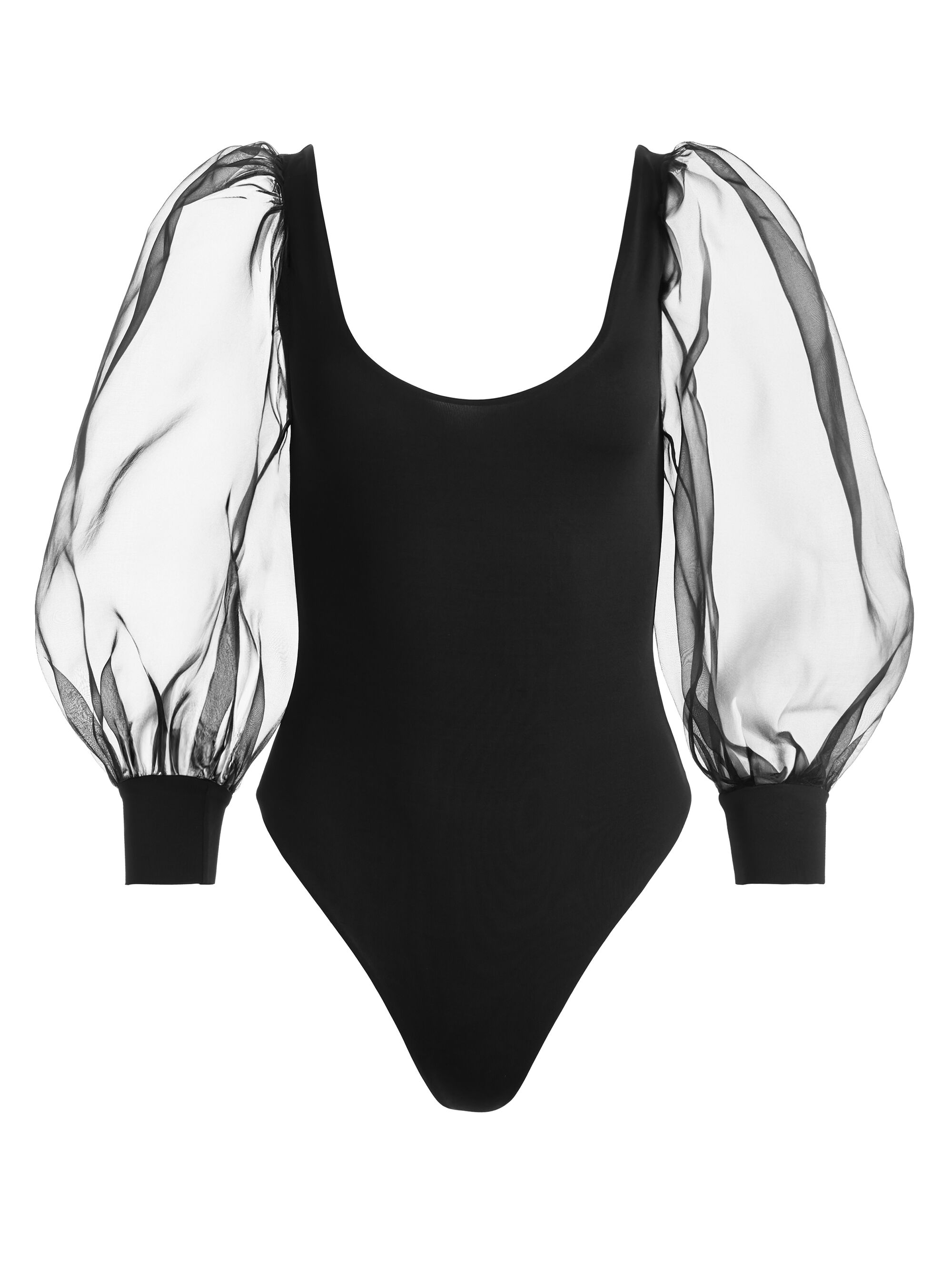 JILLIANNE BODYSUIT in BLACK | ALICE + OLIVIA