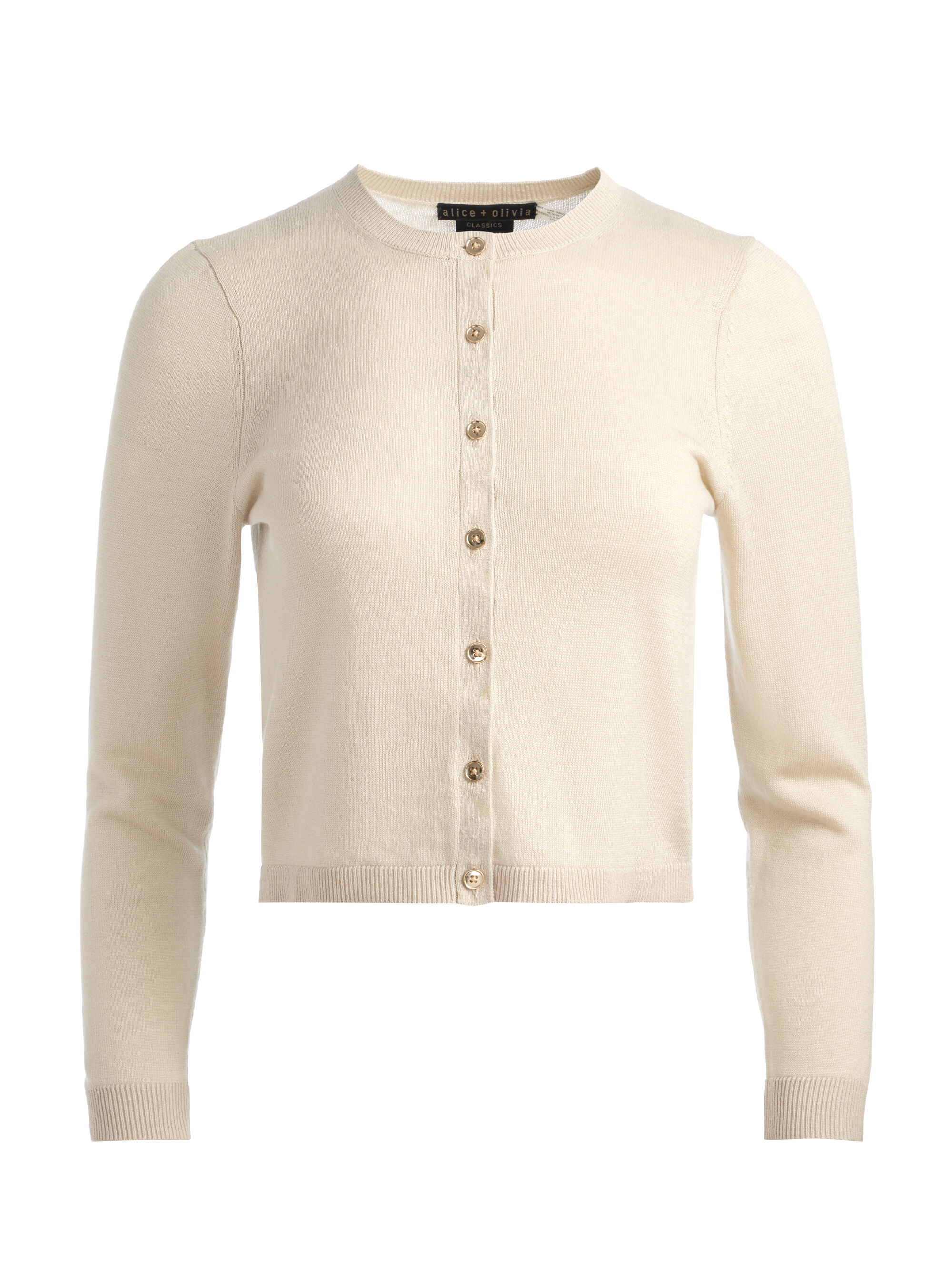 MABEL CARDIGAN in OATMEAL | ALICE + OLIVIA