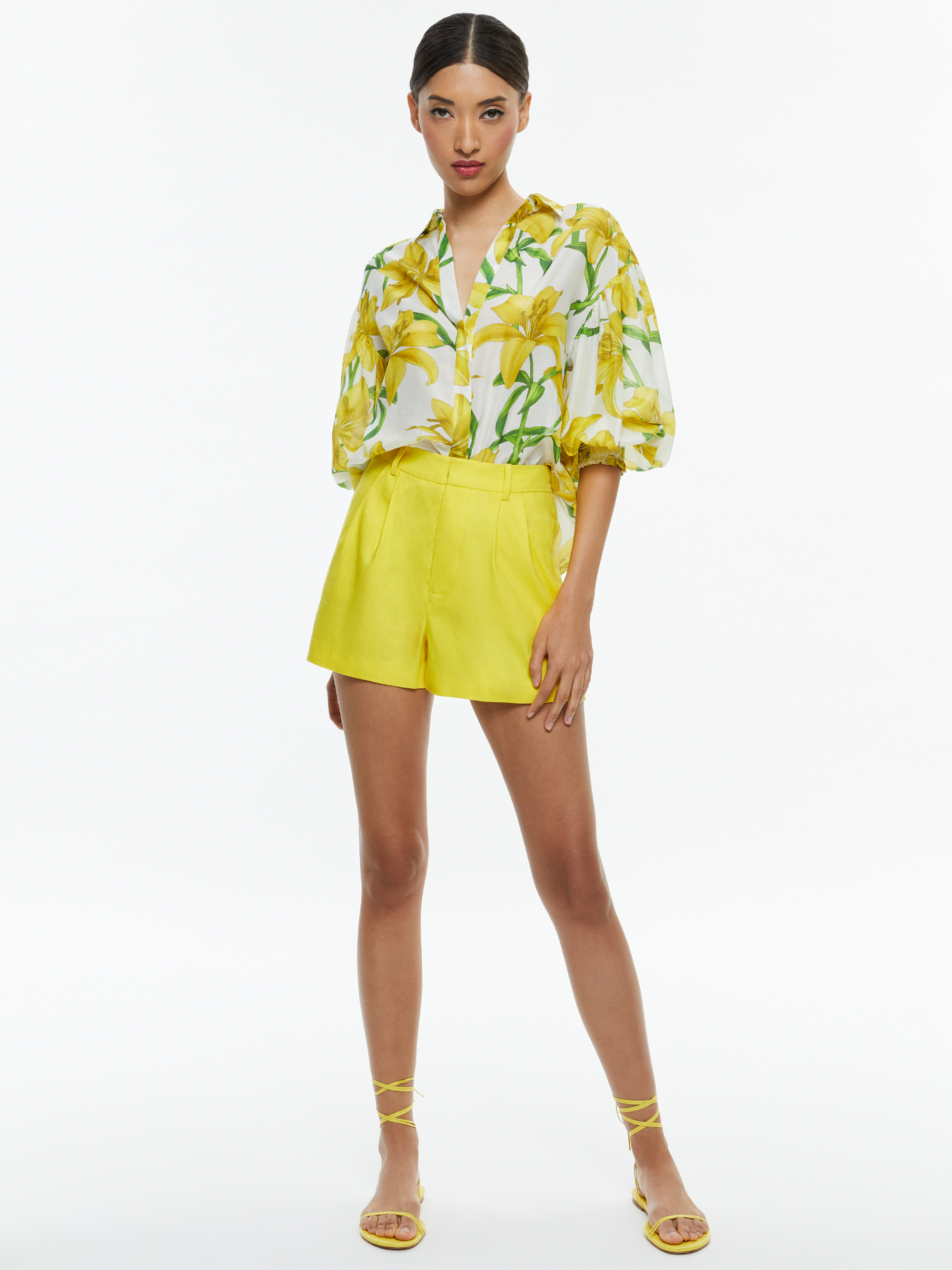 Maylin Long Sleeve Blouse In Stargazer Multi Lg | Alice + Olivia