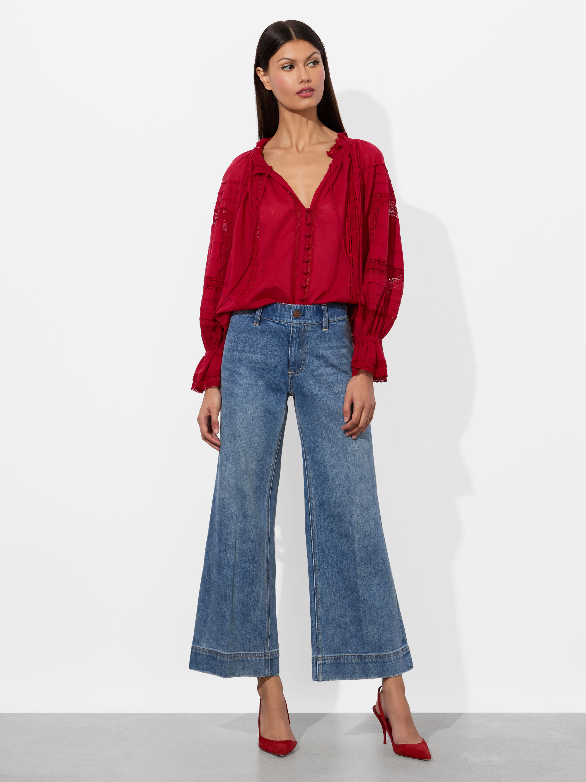 SLAY ANKLE JEAN in AVERY BLUE | ALICE + OLIVIA