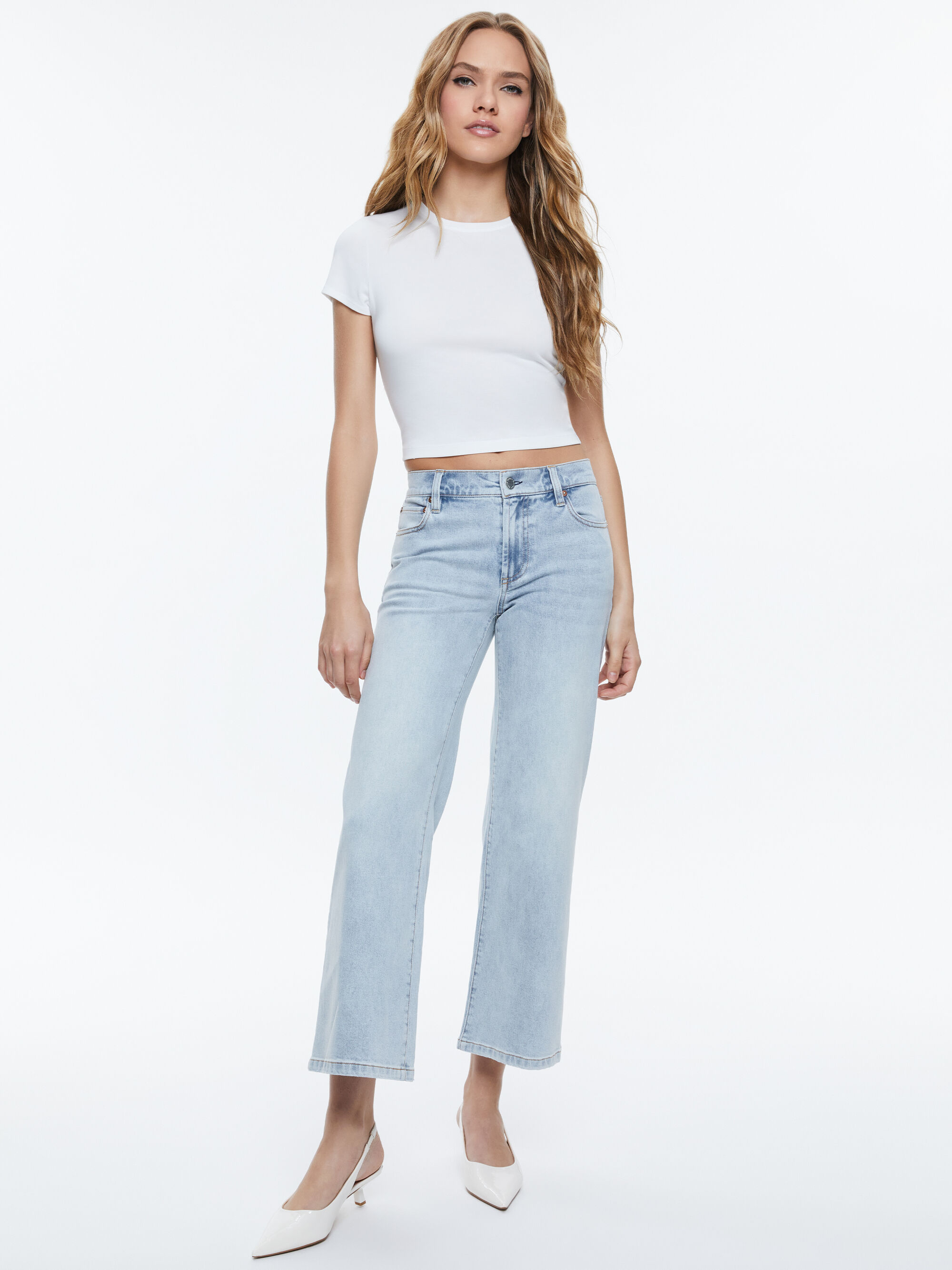 ONIE BABY TEE in OFF WHITE | ALICE + OLIVIA