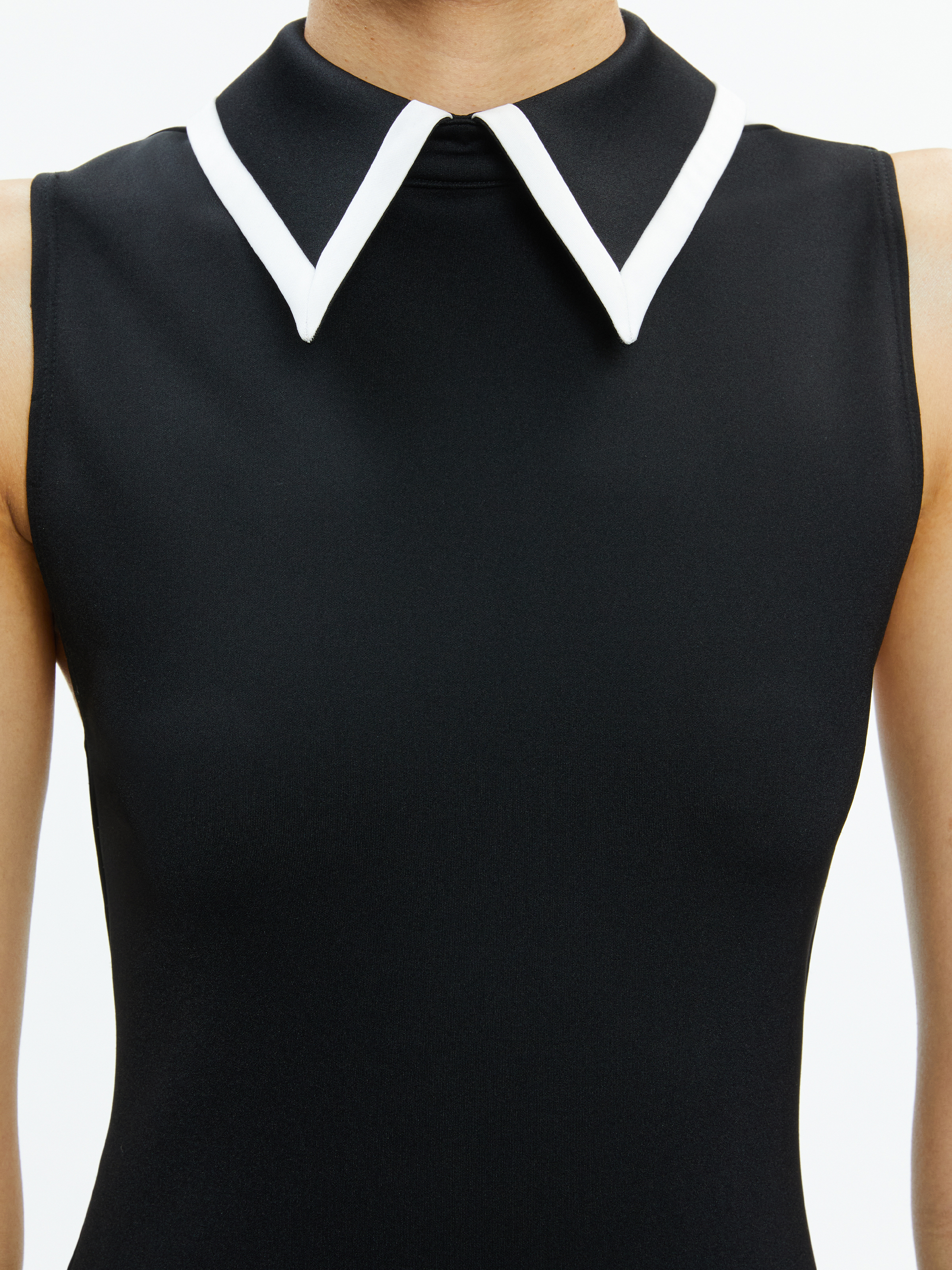 Wynell Mini Dress In Black/off White | Alice + Olivia