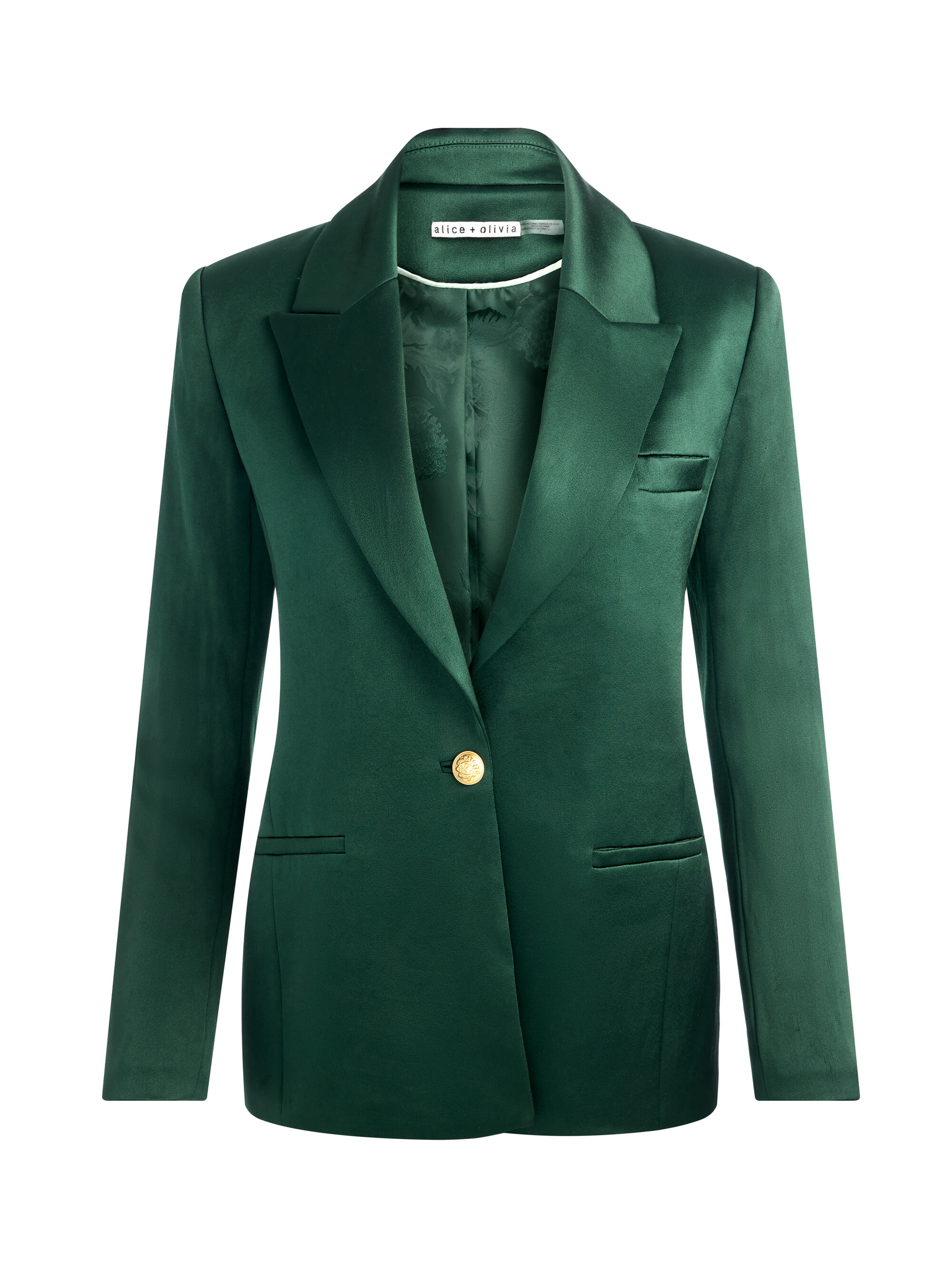 SILAS BLAZER in GREEN MYSTIQUE | ALICE + OLIVIA