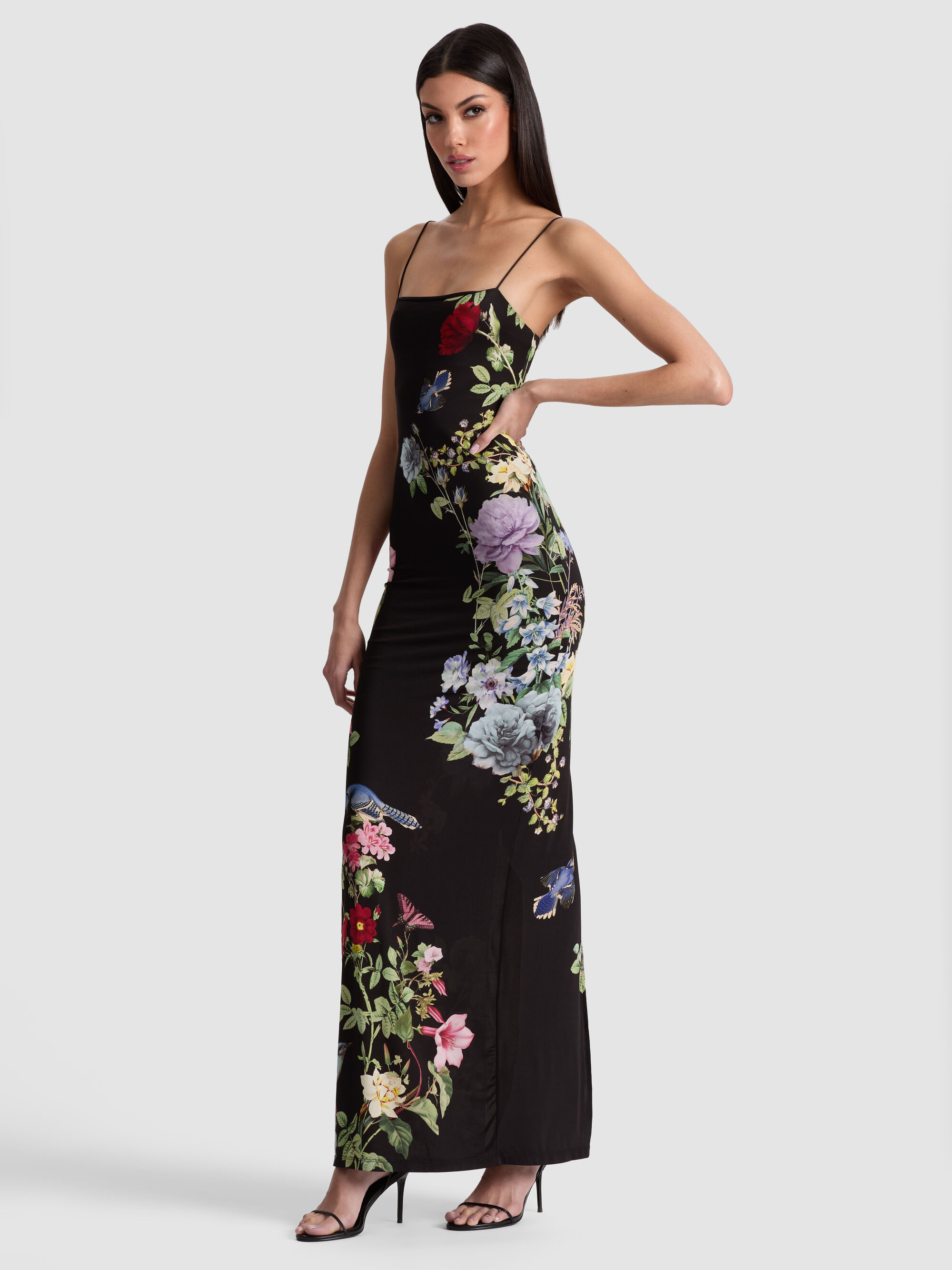 FIFI MAXI DRESS in VENUS FLORAL | ALICE + OLIVIA