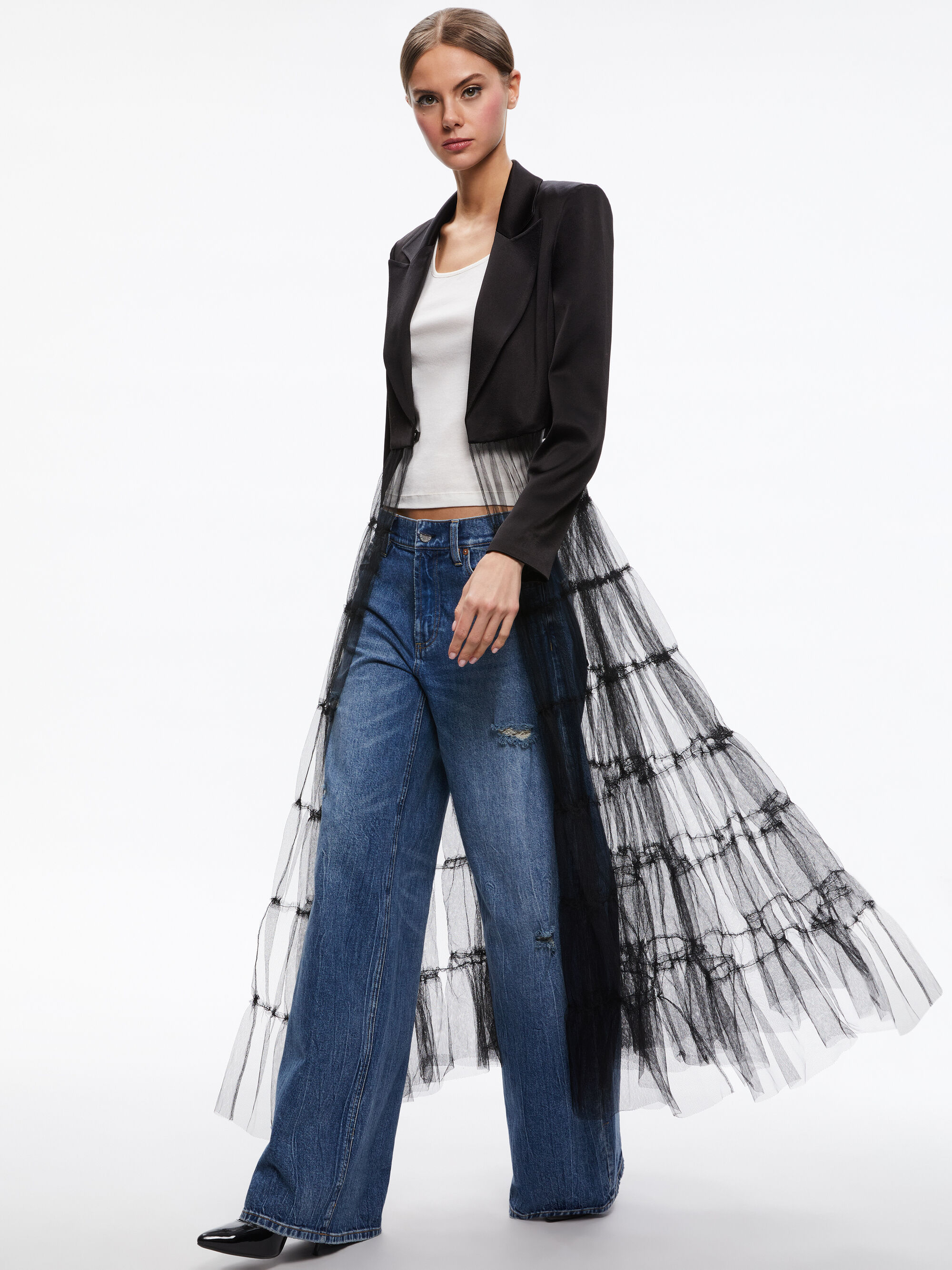 Everly Tulle Blazer