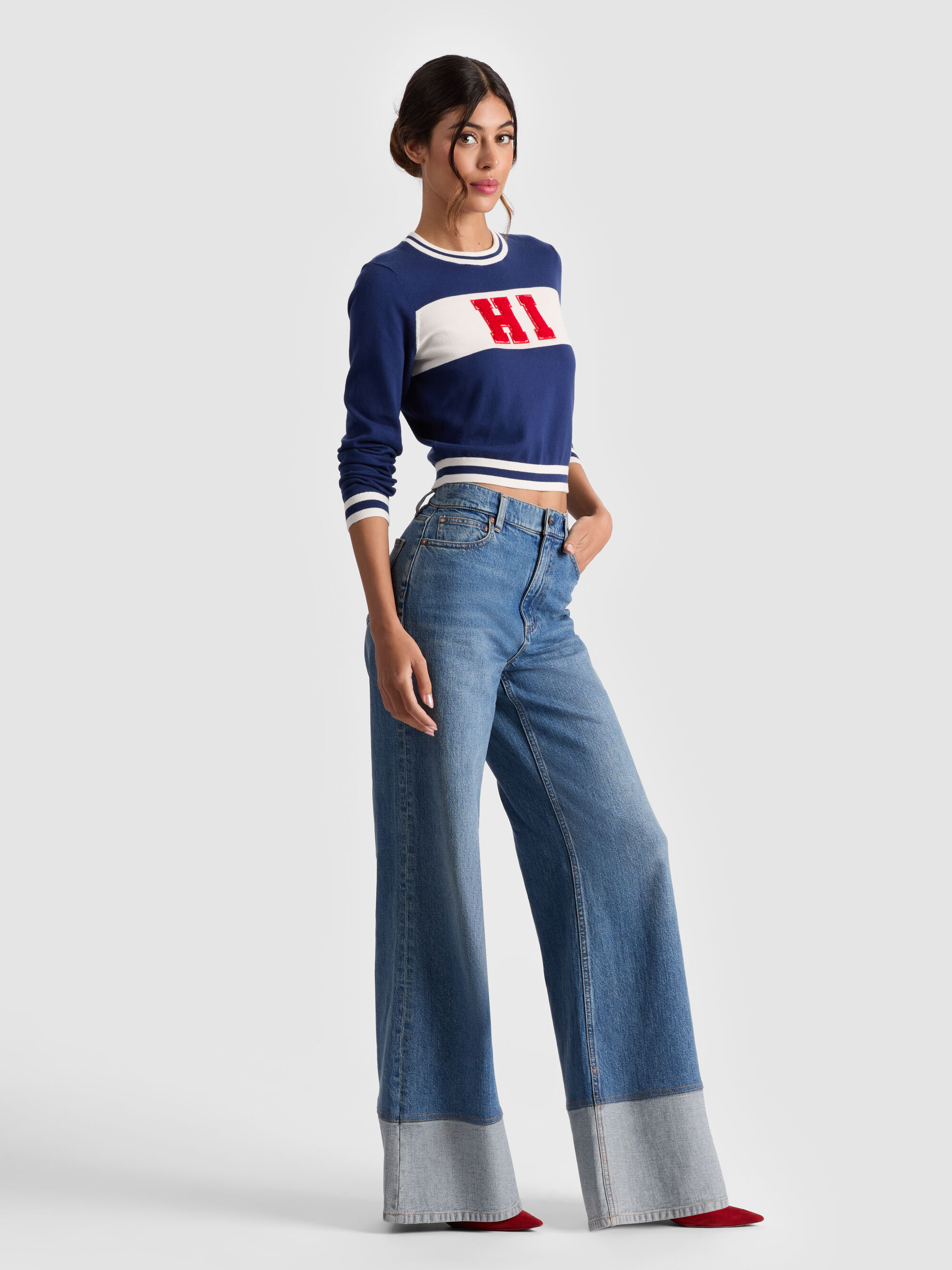 WILSON JEAN in AMI BLUE | ALICE + OLIVIA