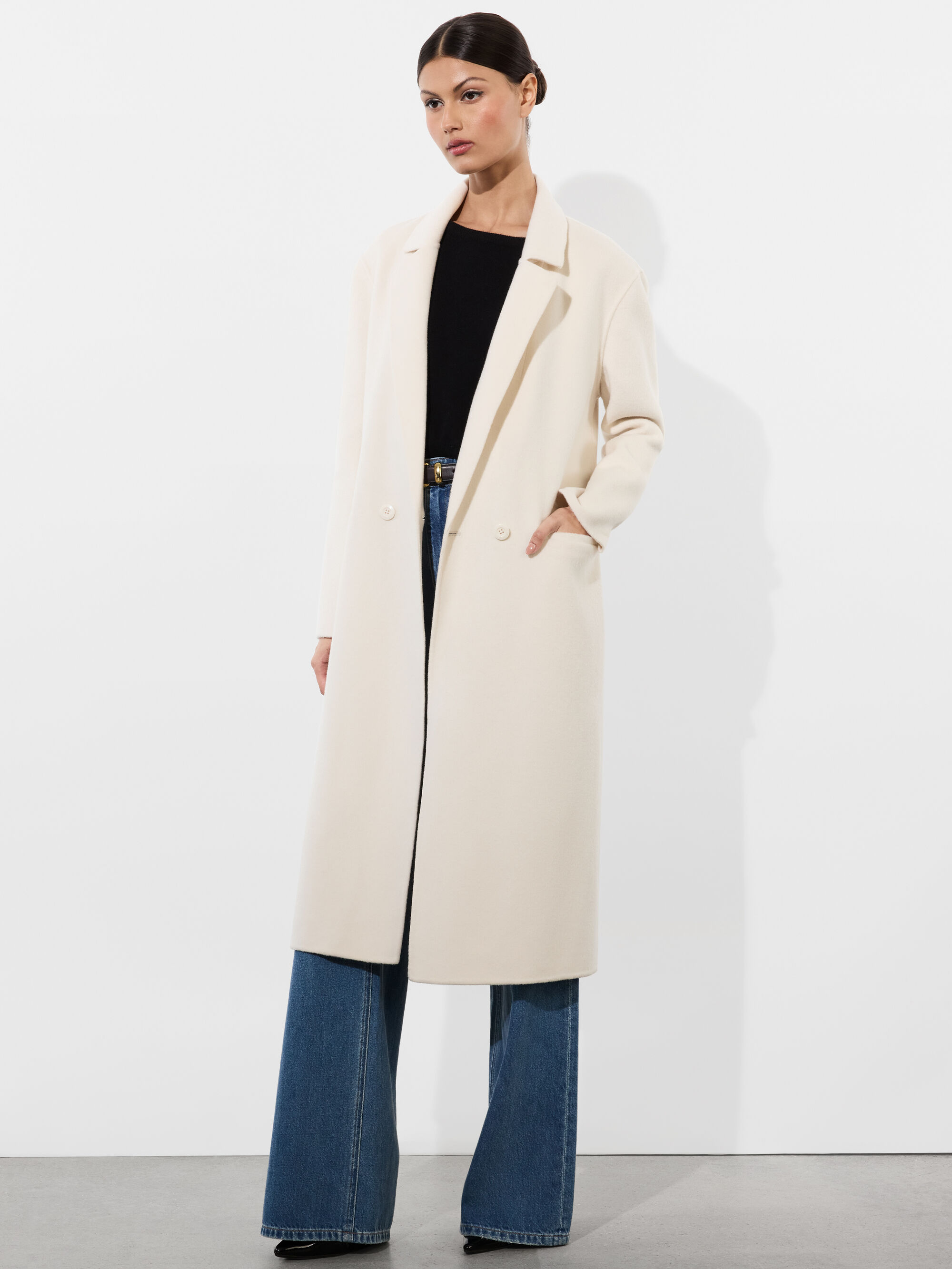 JIMMY COAT in OFF WHITE | ALICE + OLIVIA