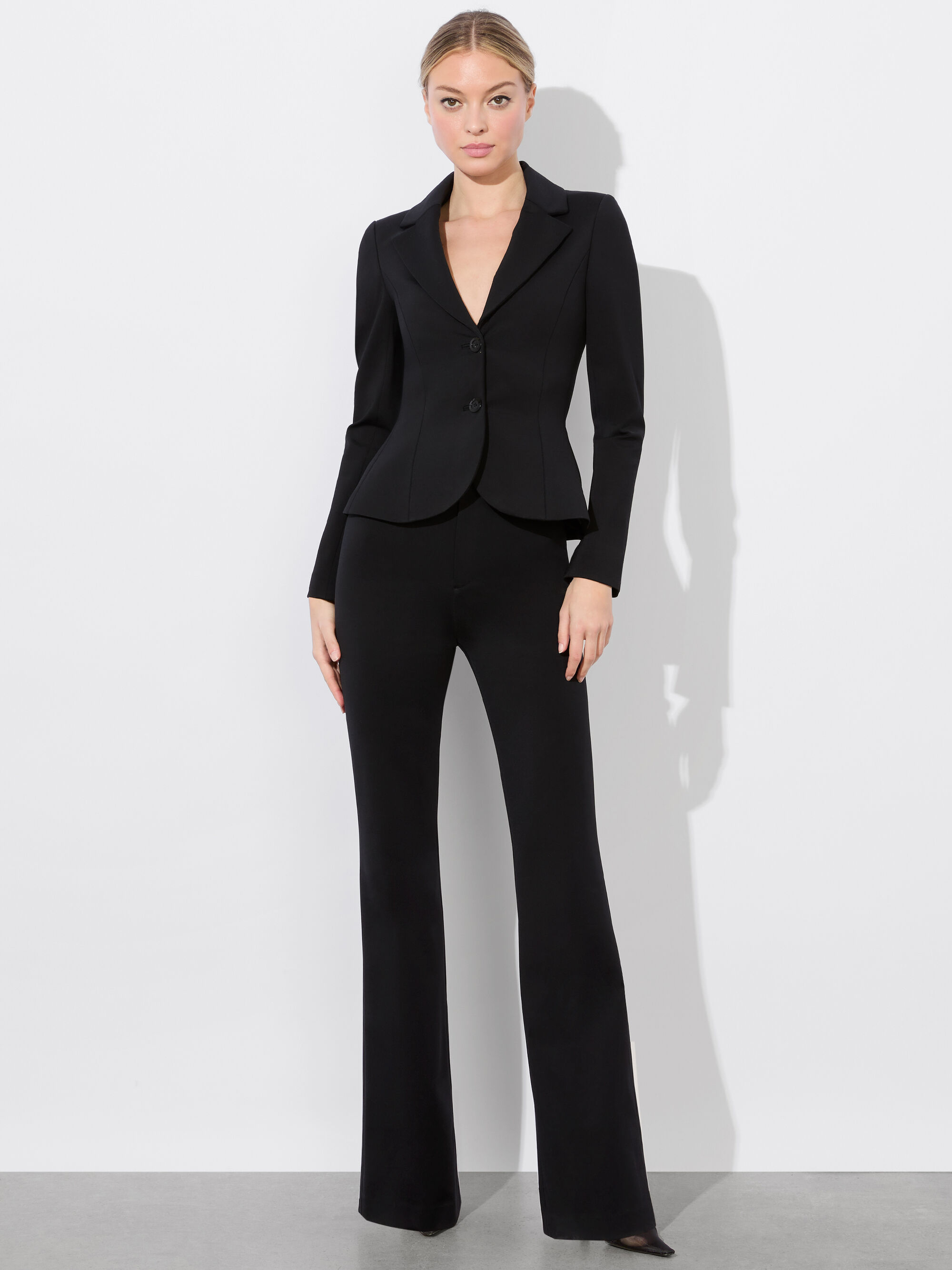 IANA SCULPTED BLAZER in BLACK | ALICE + OLIVIA