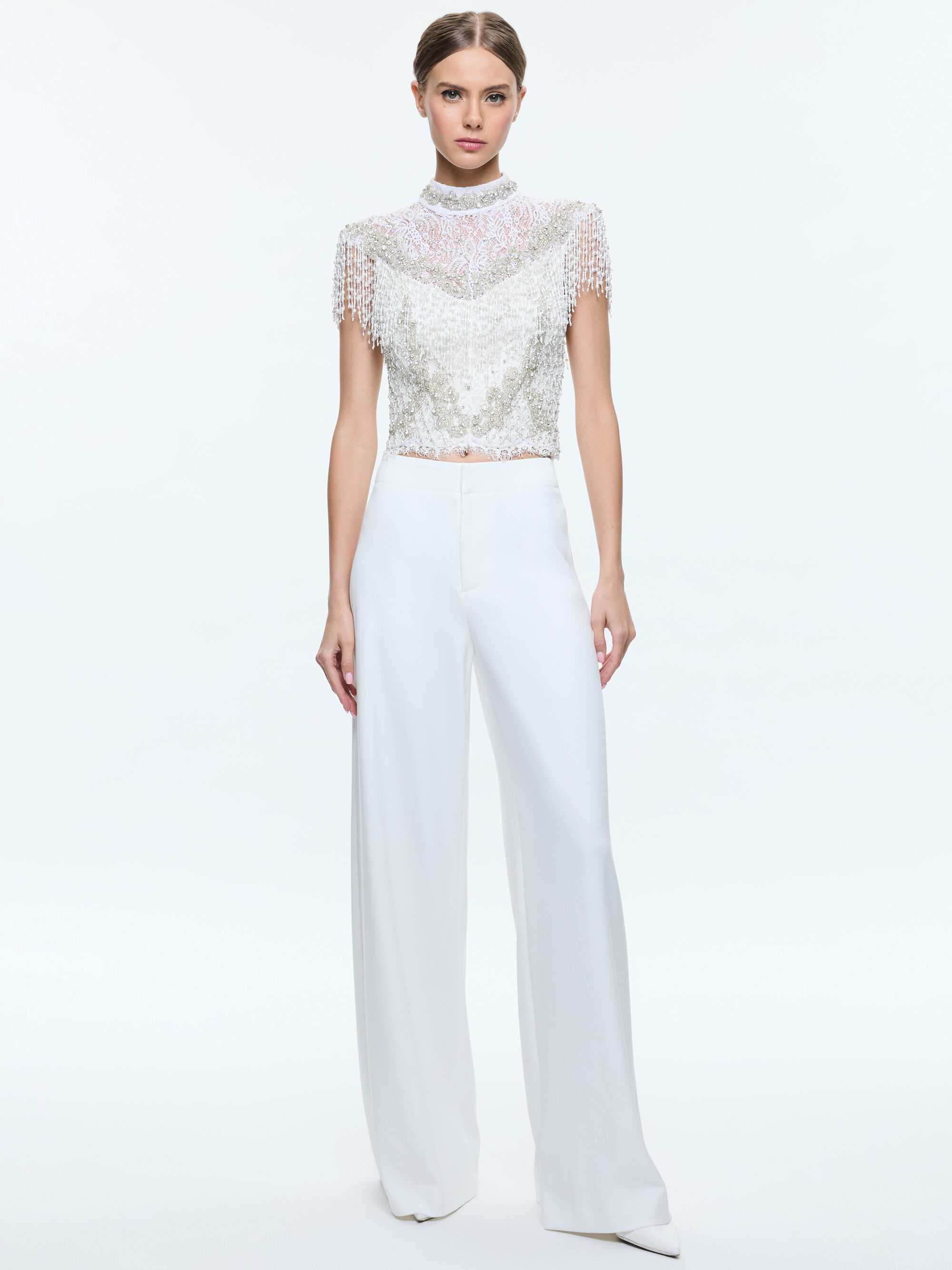 ANDRA PANT in OFF WHITE | ALICE + OLIVIA