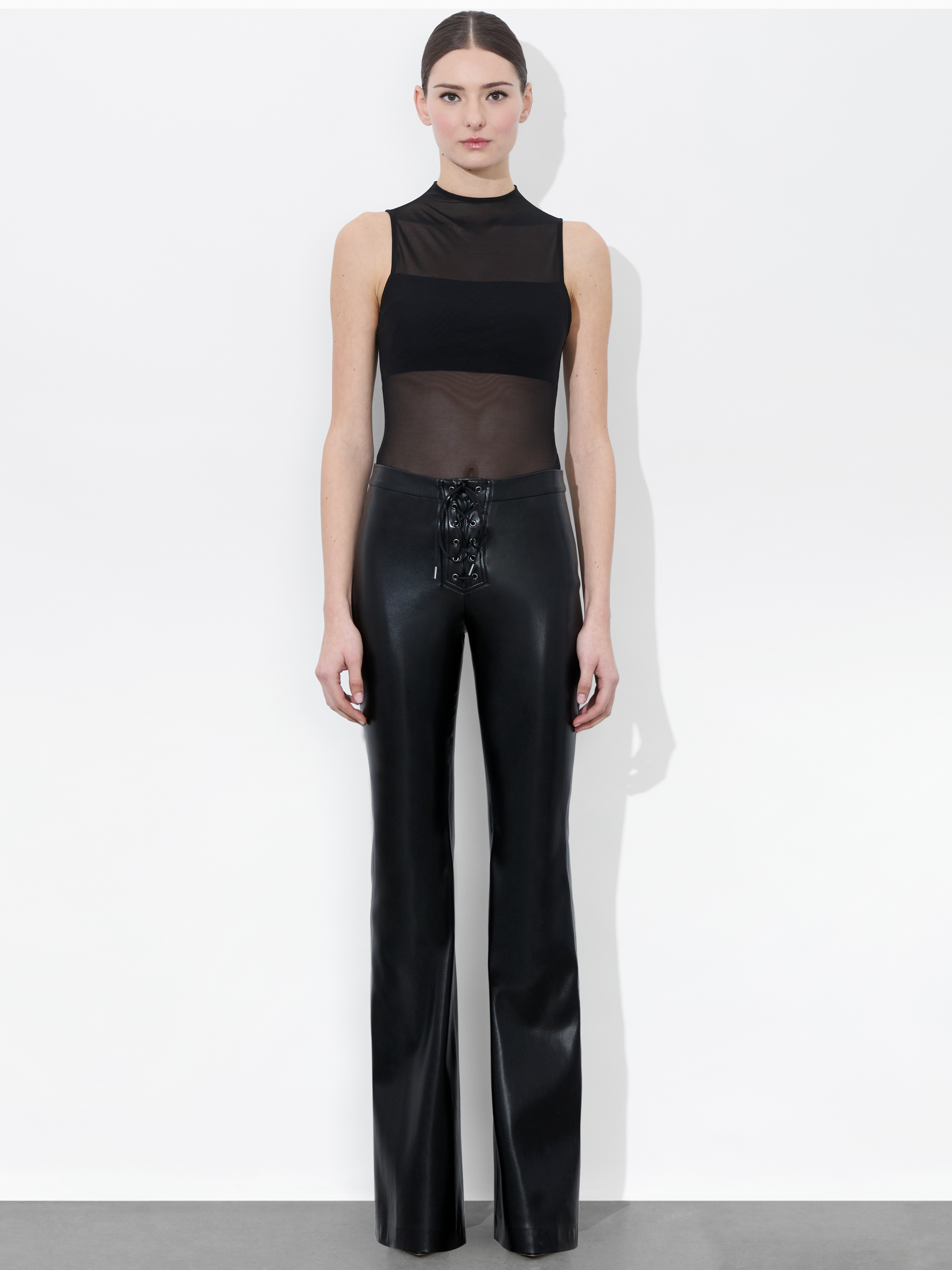 Ravyn Vegan Pant In Black | Alice + Olivia