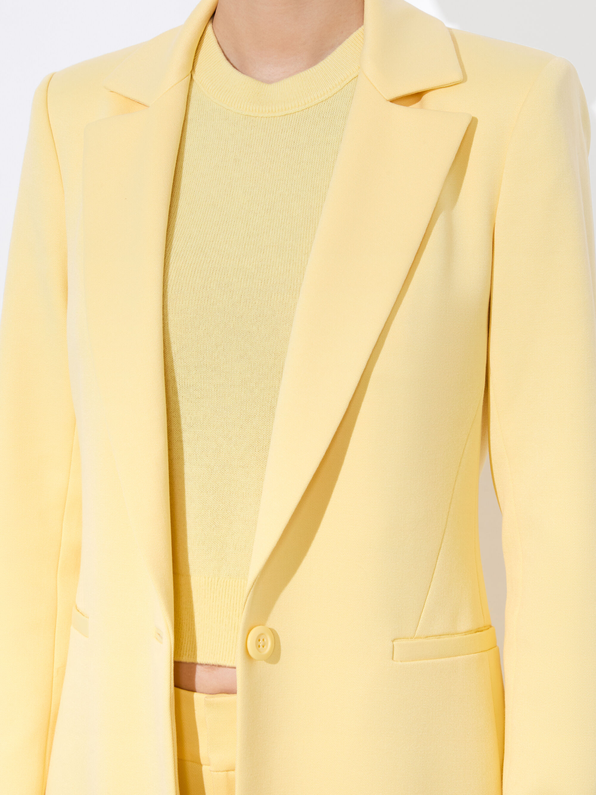 Macey Long Blazer In Butter | Alice + Olivia