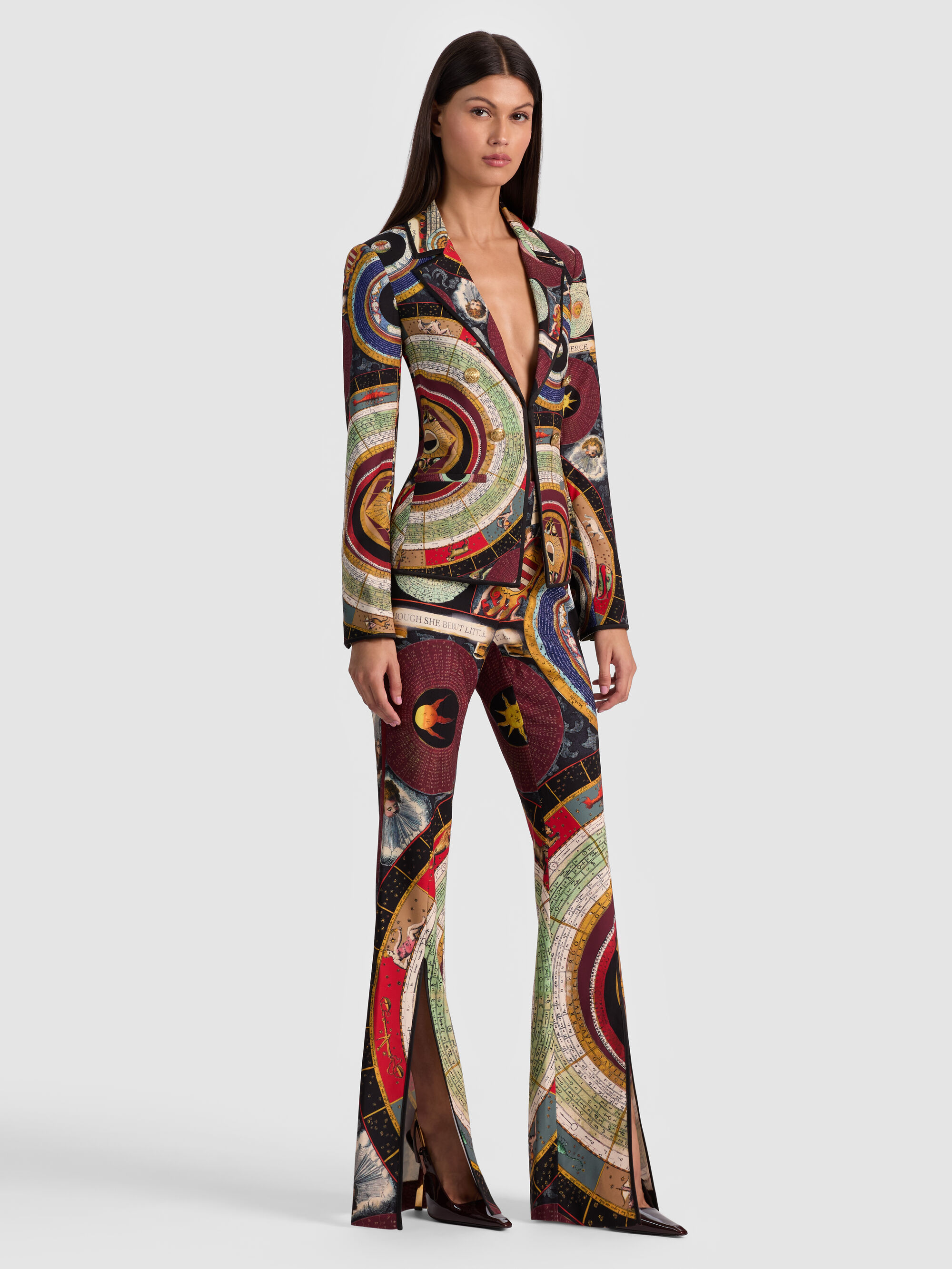 MYA PRINTED BLAZER in HANDS OF TIME | ALICE + OLIVIA
