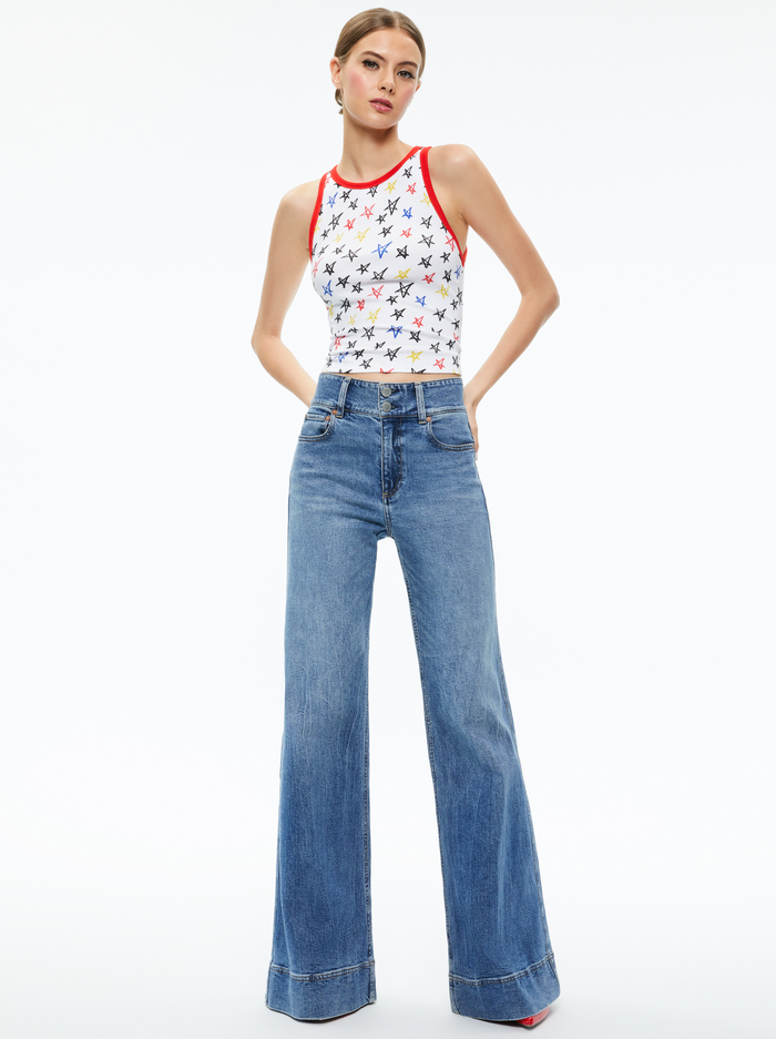 A+o X Lele Pons Stars Allen Tank In Cosmic Light | Alice + Olivia