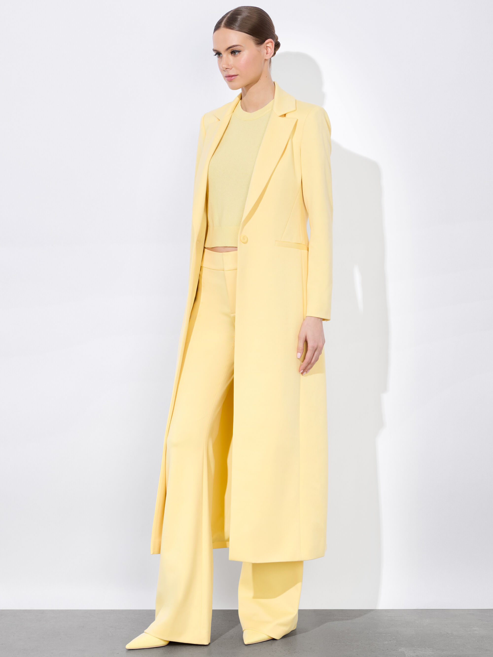 Macey Long Blazer In Butter | Alice + Olivia