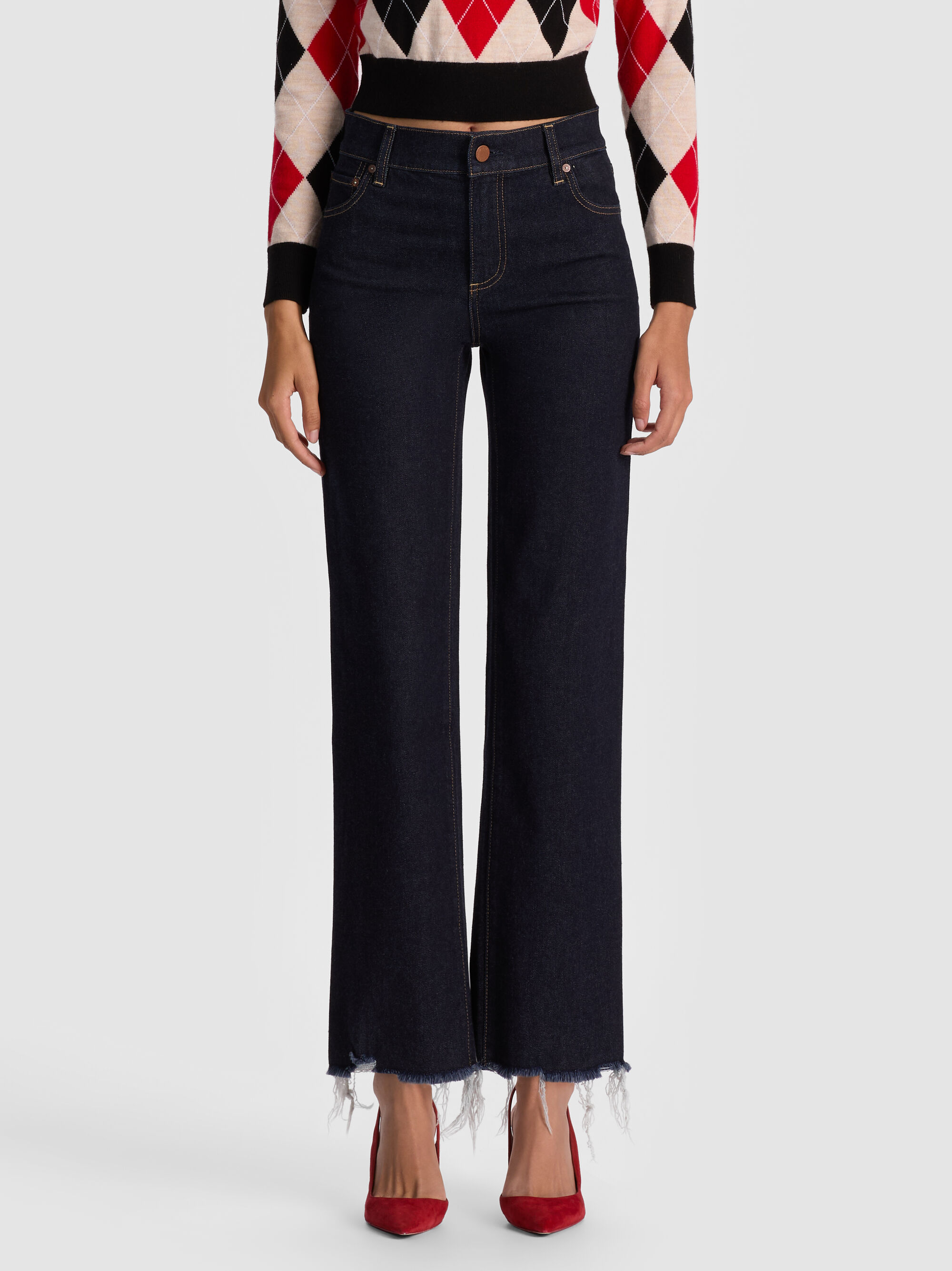 FIERCE JEAN in DARK RINSE | ALICE + OLIVIA
