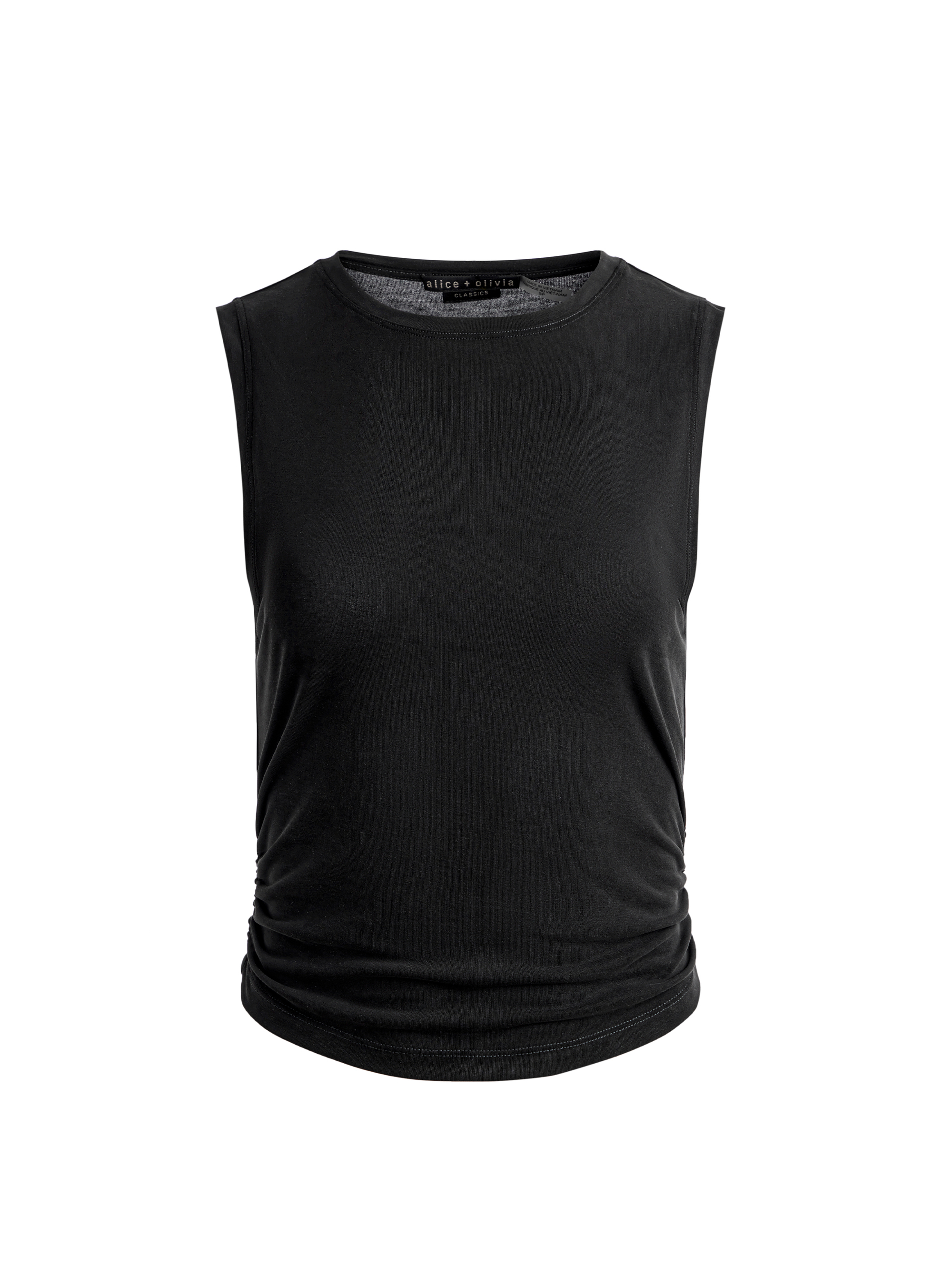 Kappa Cropped Tank In Black | Alice + Olivia