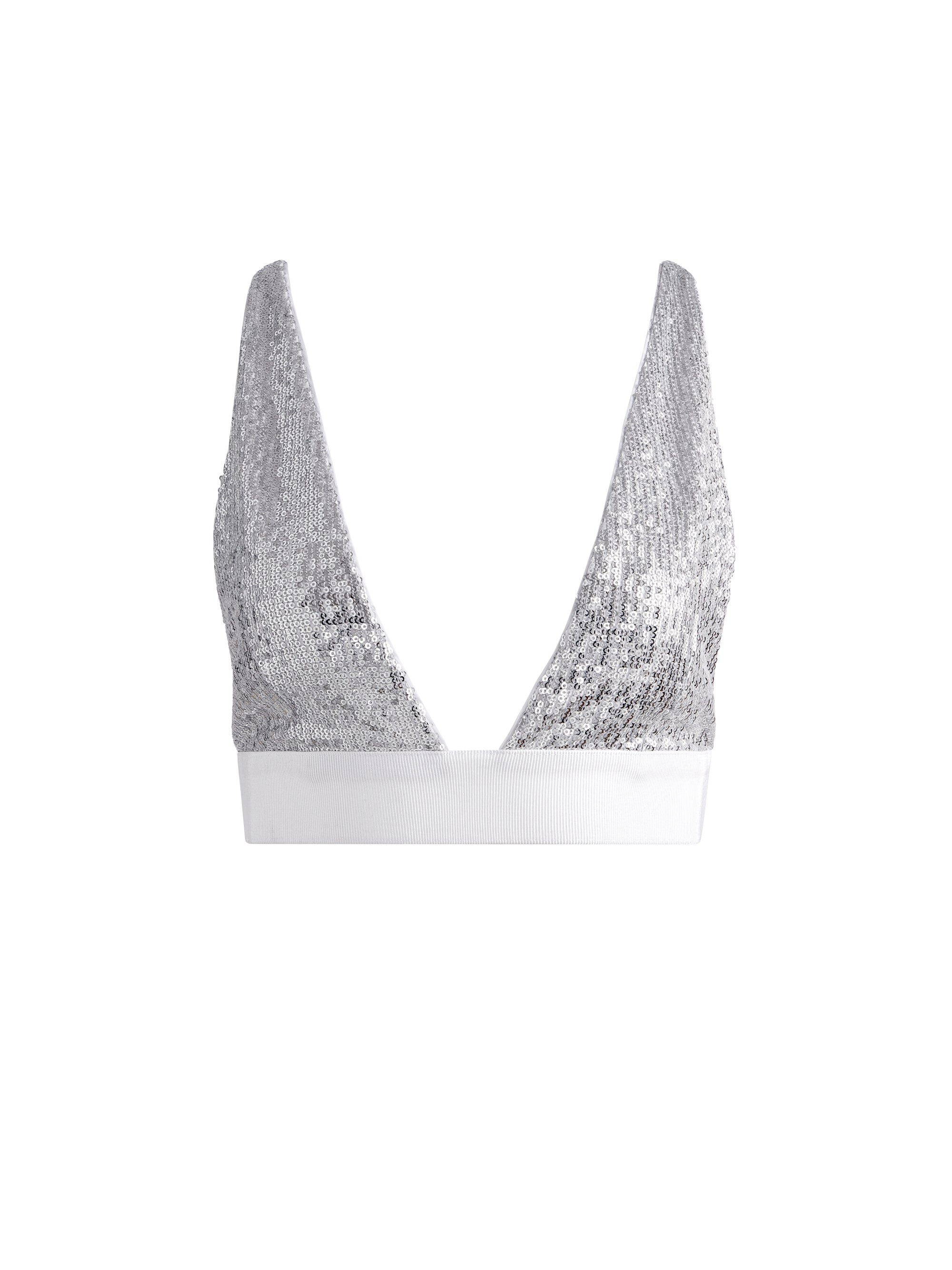 ERA SEQUIN EMBELLISHED BRA TOP + REAGAN SEQUIN EMBELLISHED PAPERBAG SHORT