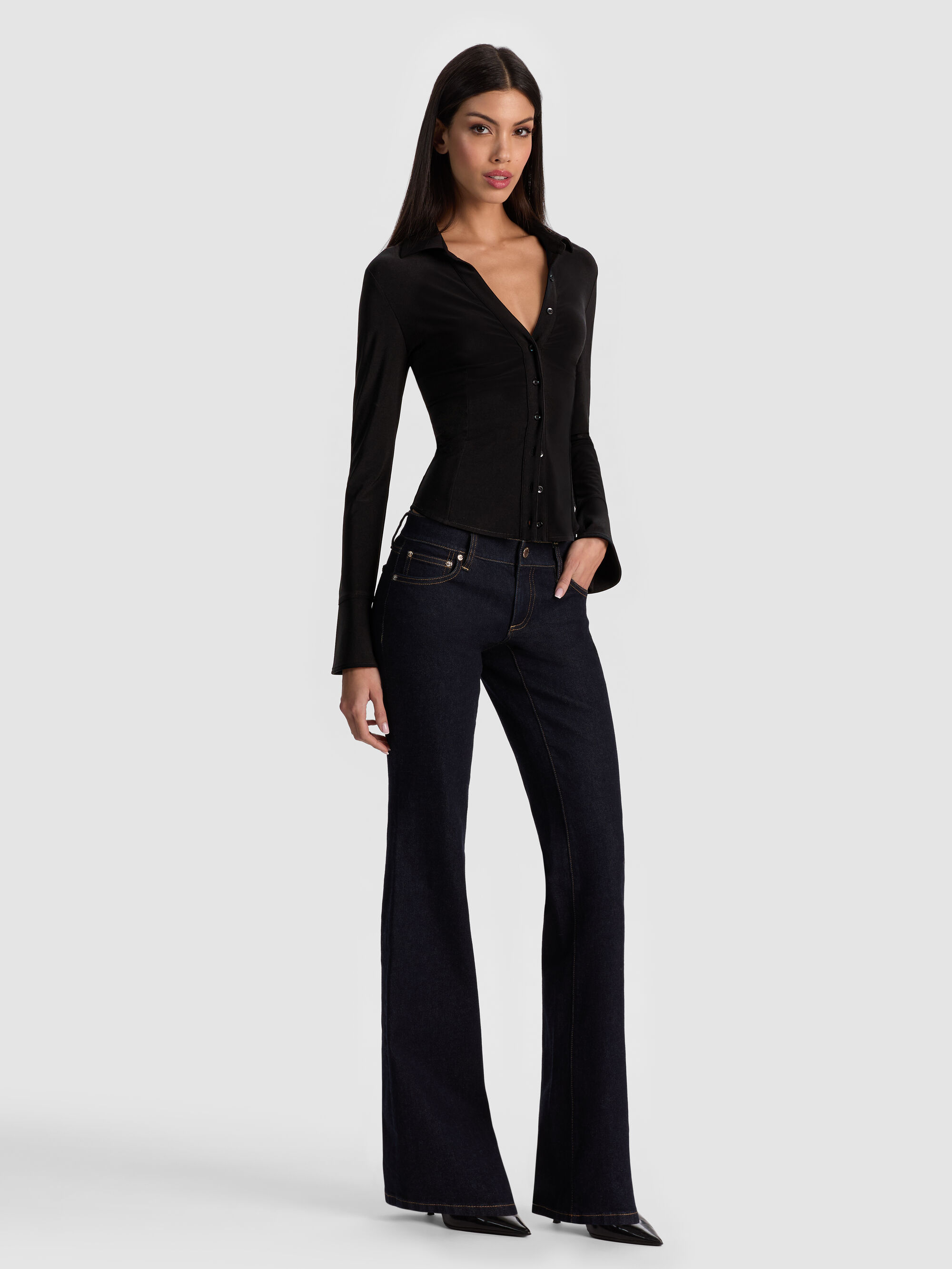 BELLA JEAN in DARK RINSE | ALICE + OLIVIA