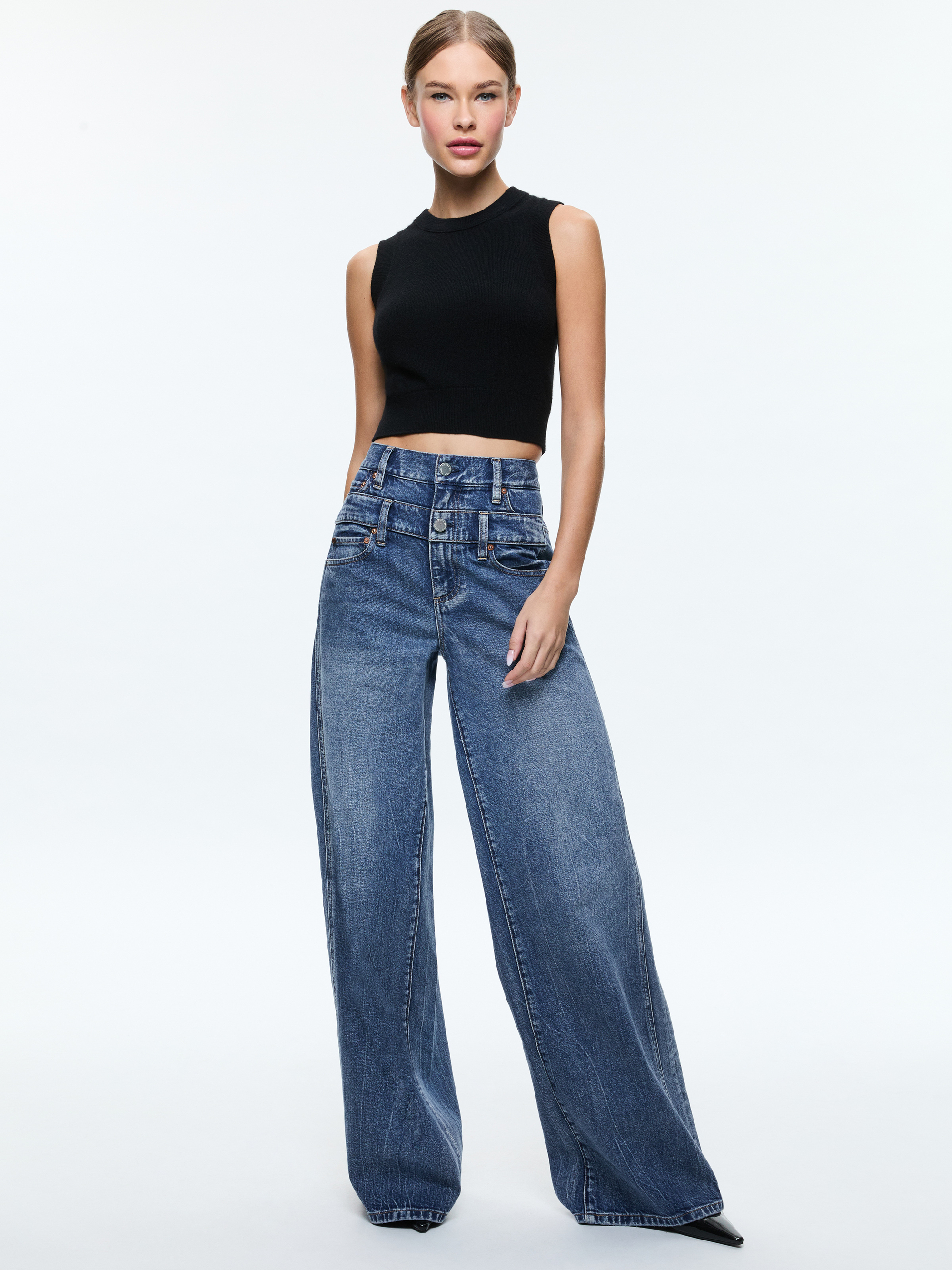 Araceli Shell In Black | Alice + Olivia