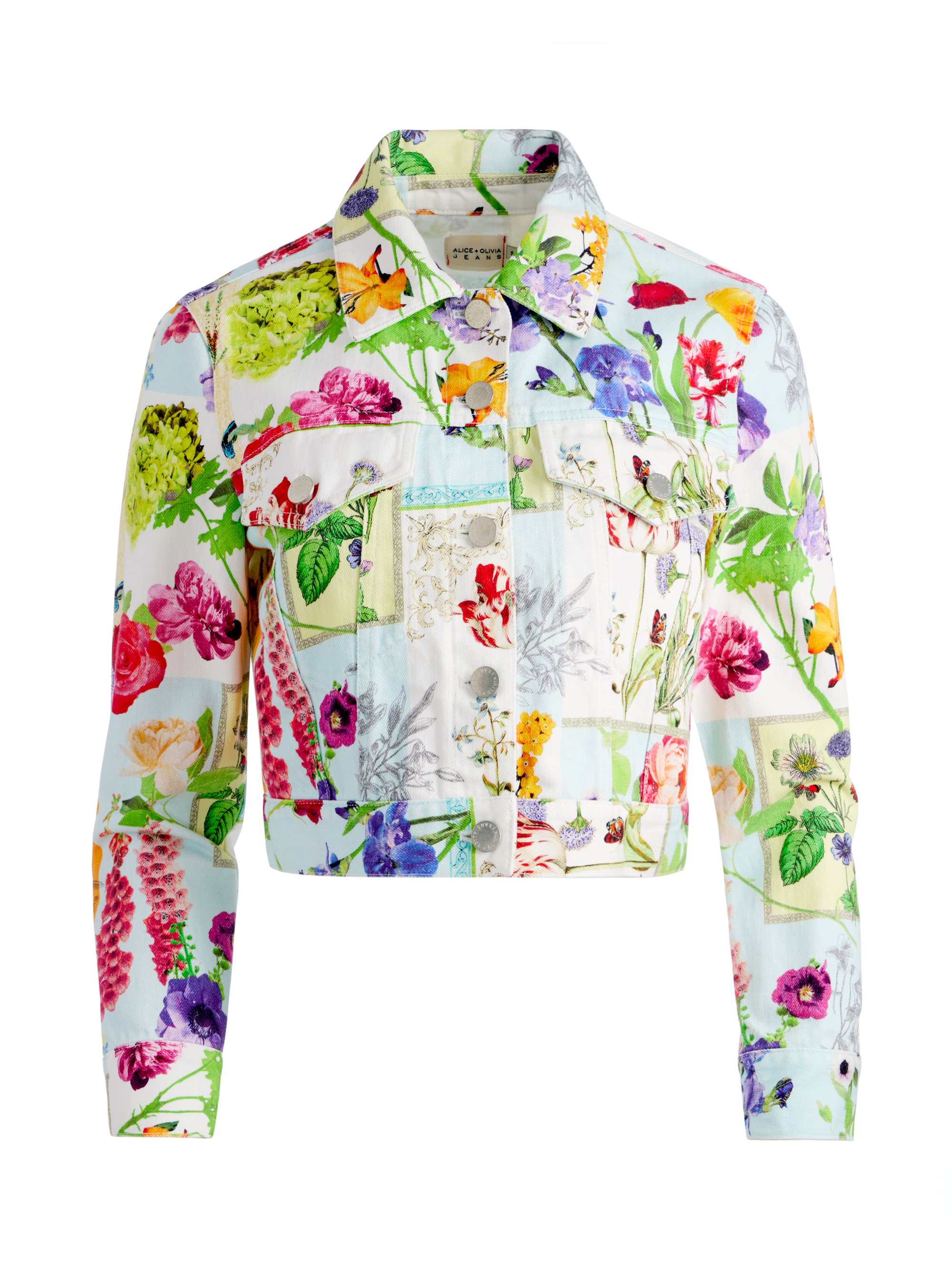 Chloe Boxy Cropped Jacket In Make A Statement | Alice + Olivia