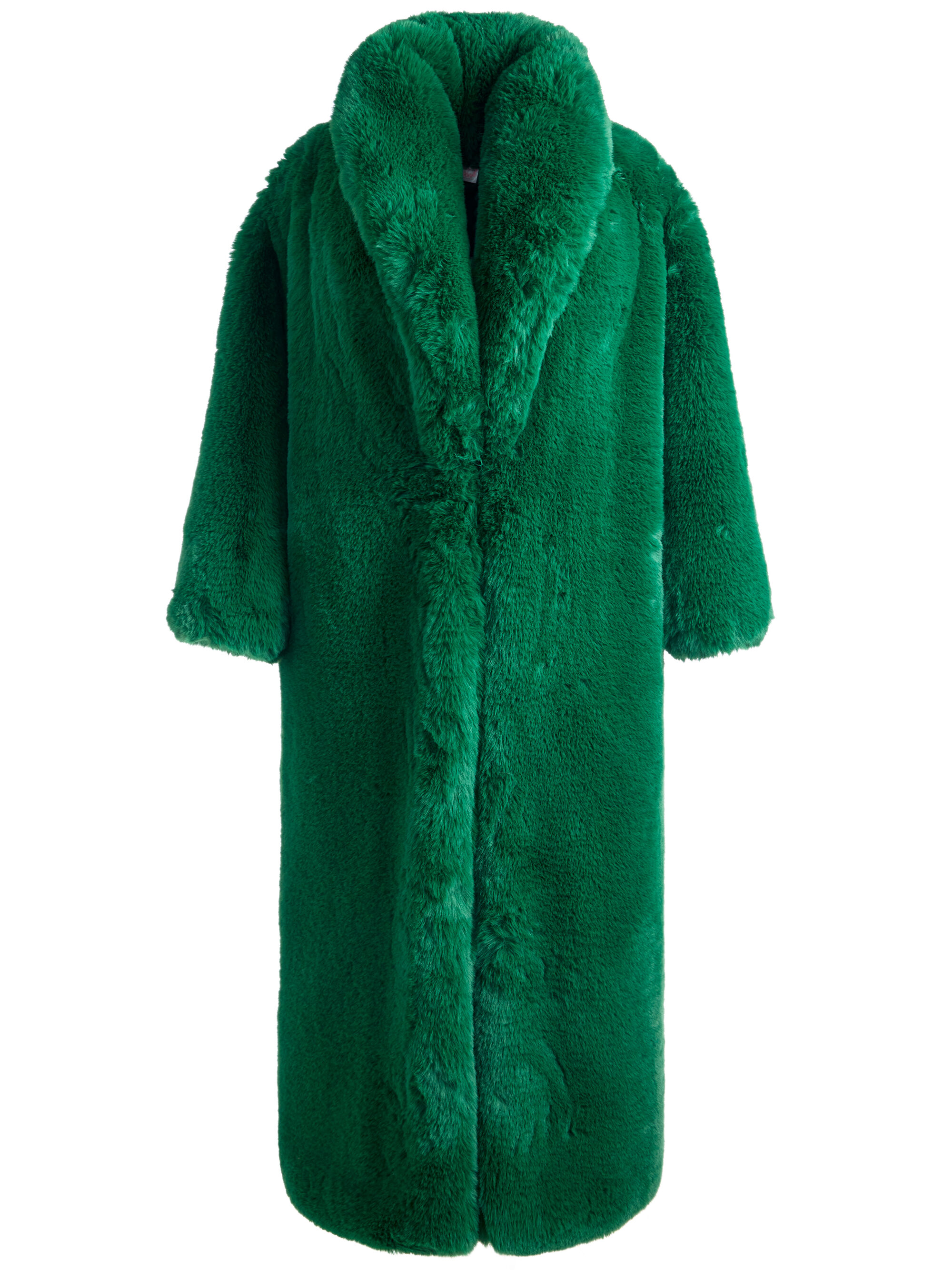Yetta Faux Fur Coat In Forest Green | Alice + Olivia