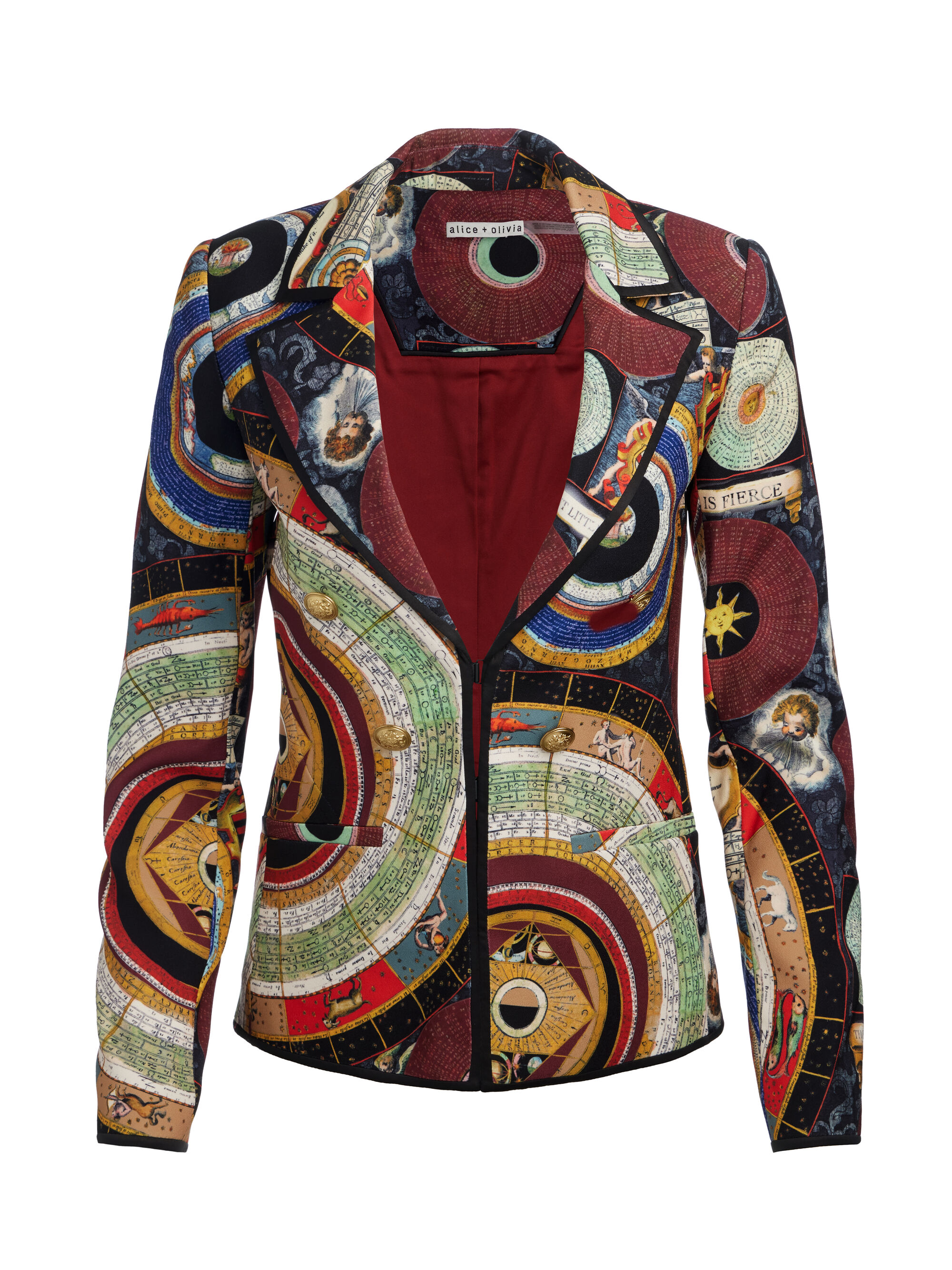 MYA PRINTED BLAZER in HANDS OF TIME | ALICE + OLIVIA