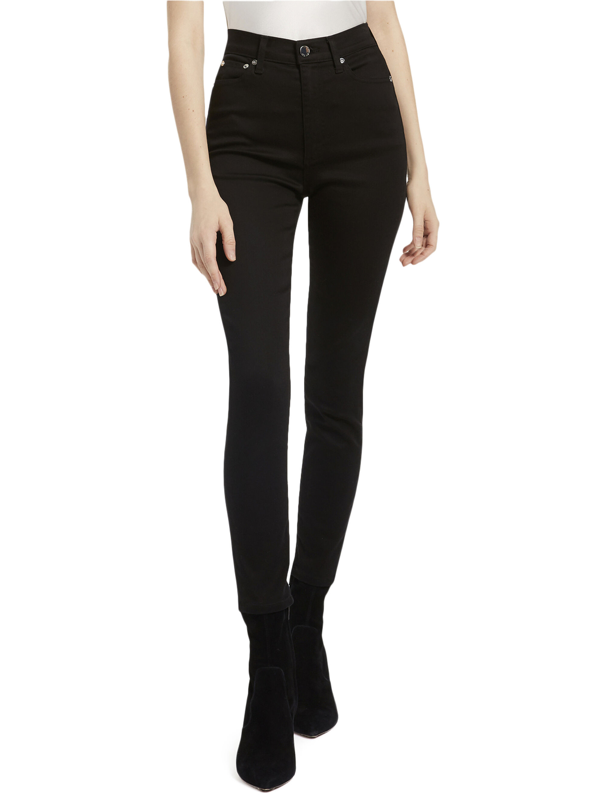 GOOD HIGH RISE SKINNY JEAN in NIGHT FEVER | ALICE + OLIVIA