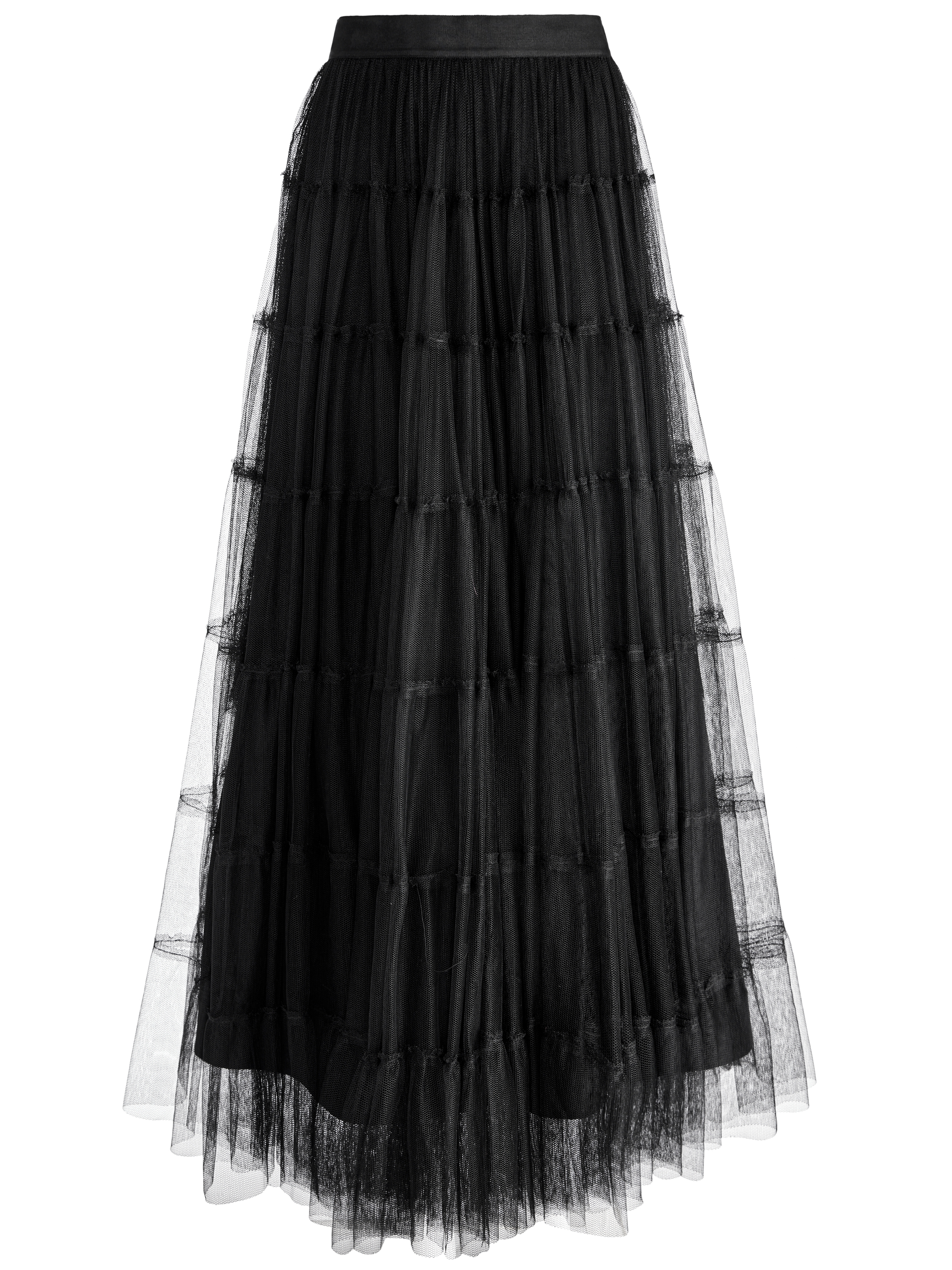 Darcy Tulle Maxi Skirt In Black | Alice + Olivia