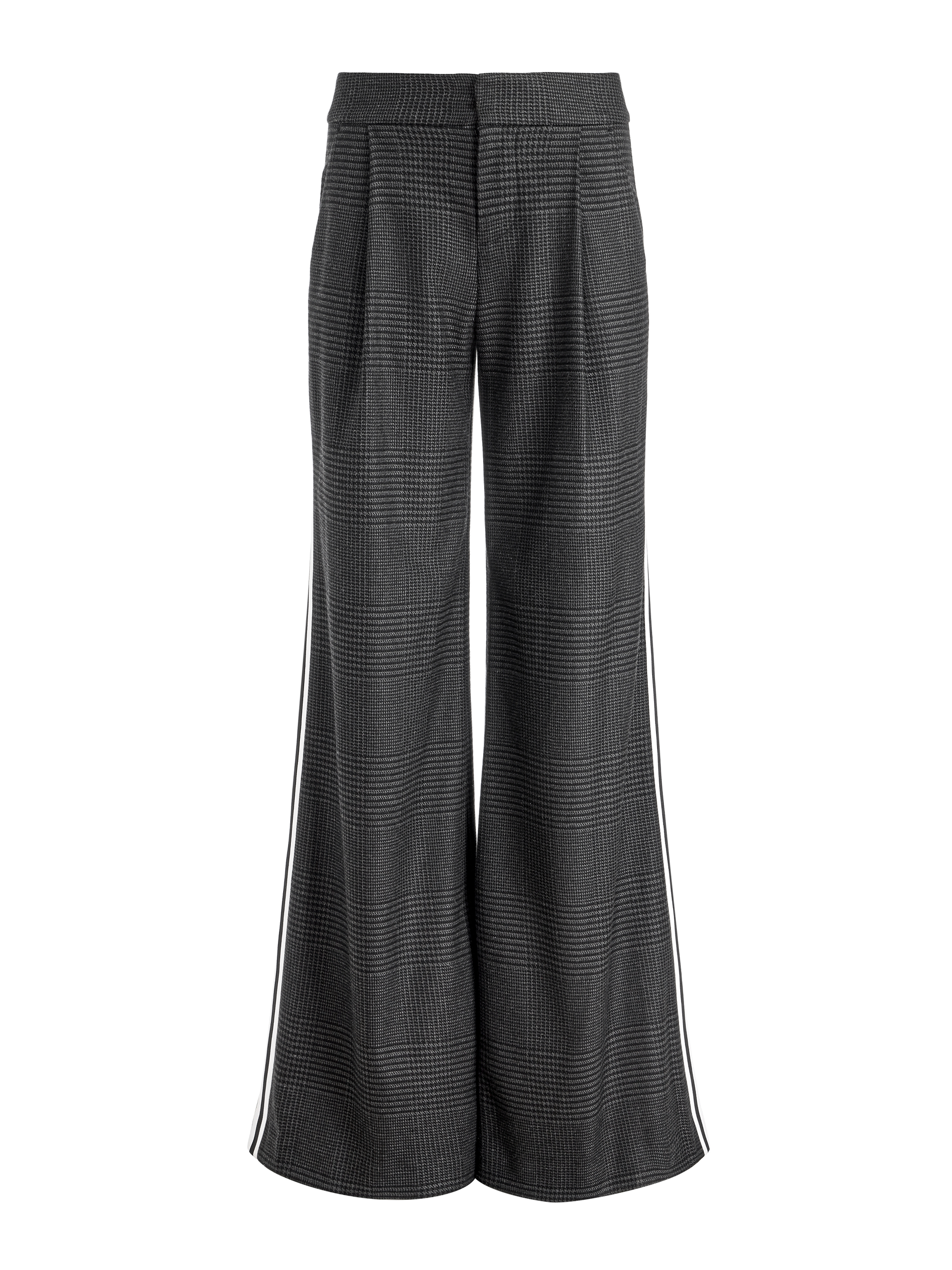 Eric Pant With Side Stripe In Charcoal Grey Melange | Alice + Olivia