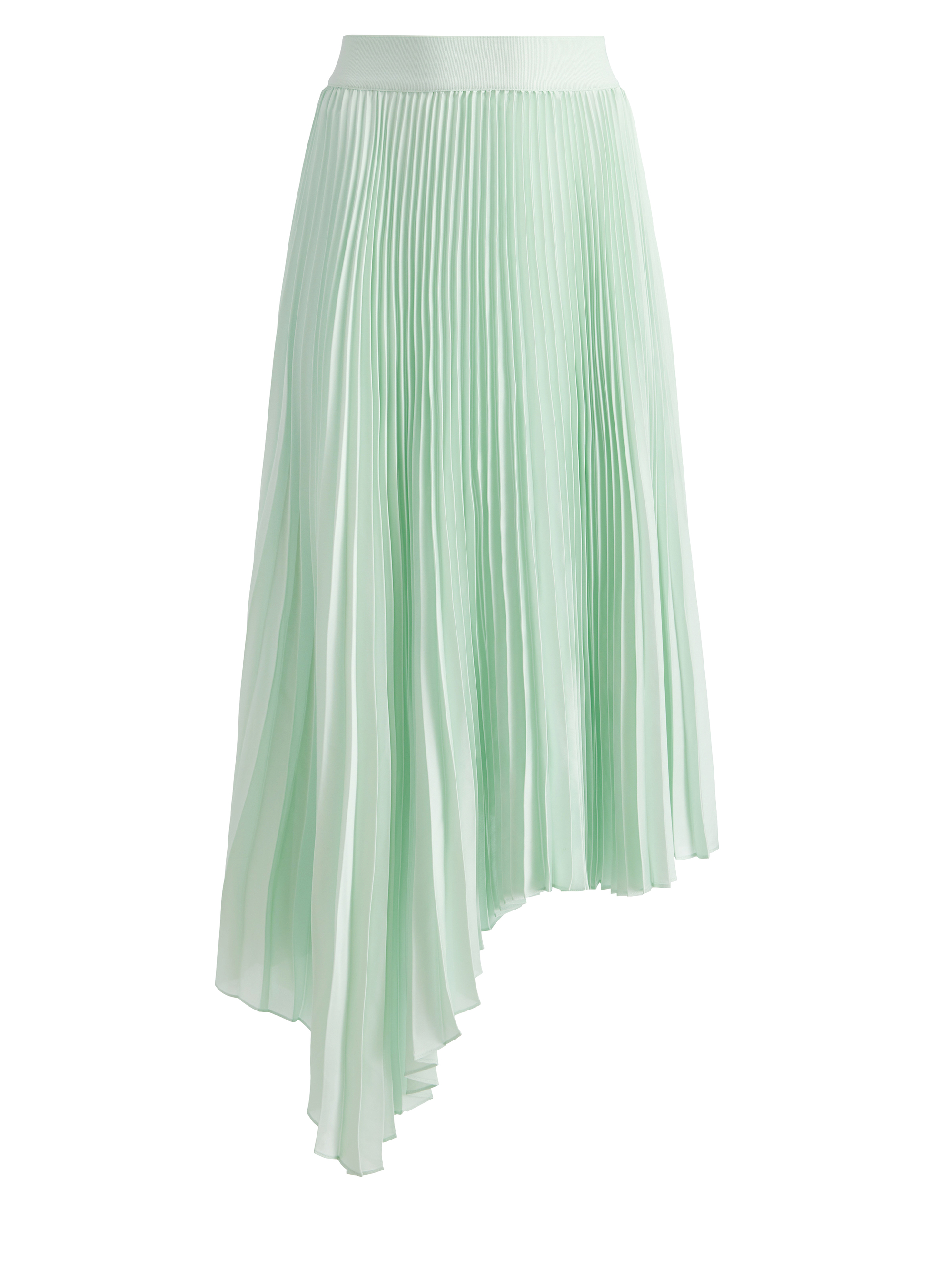 Jenara Pleated Midi Skirt In Sea Spray | Alice + Olivia