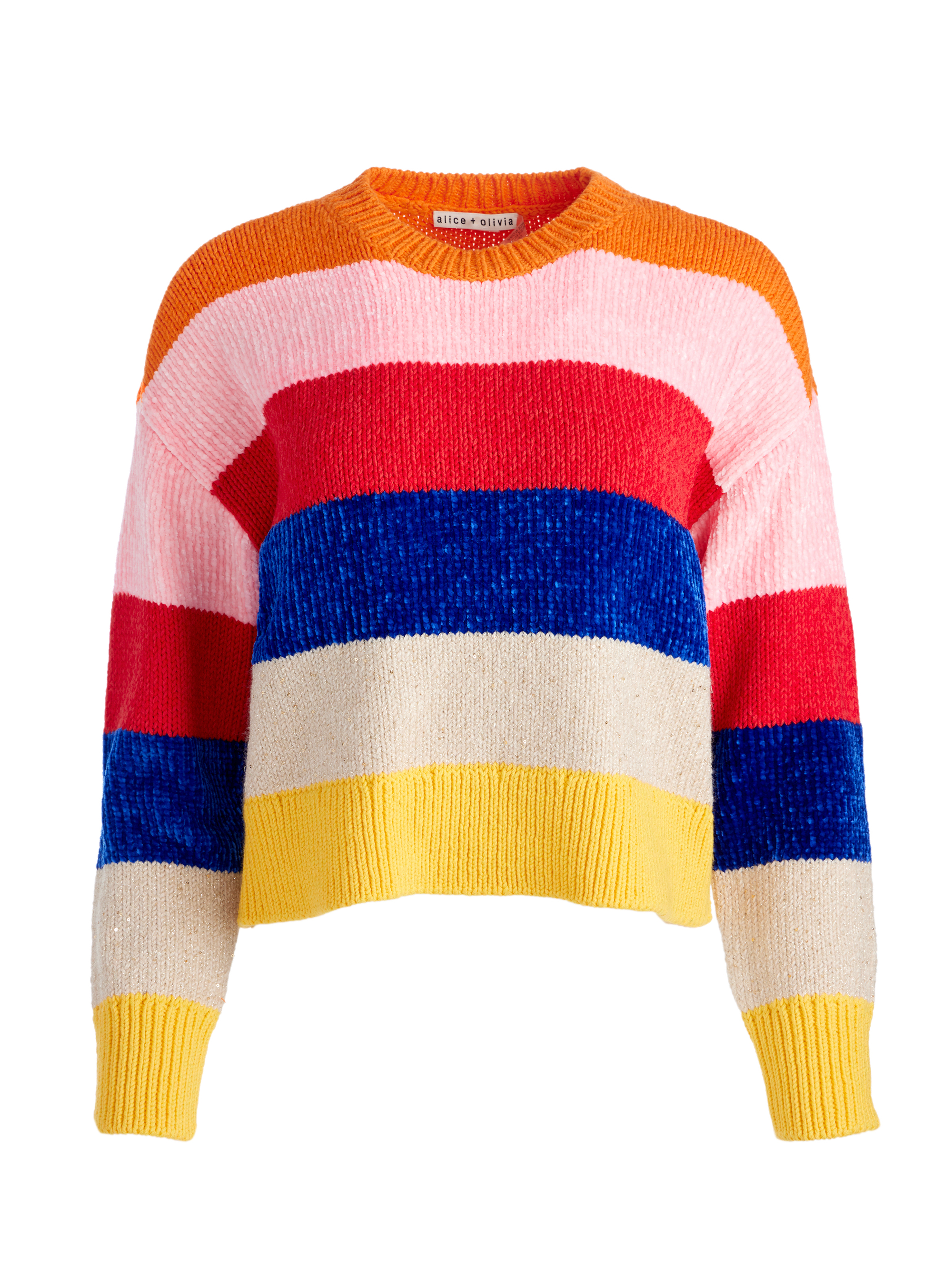 Louie Pullover In Multi Stripe | Alice + Olivia
