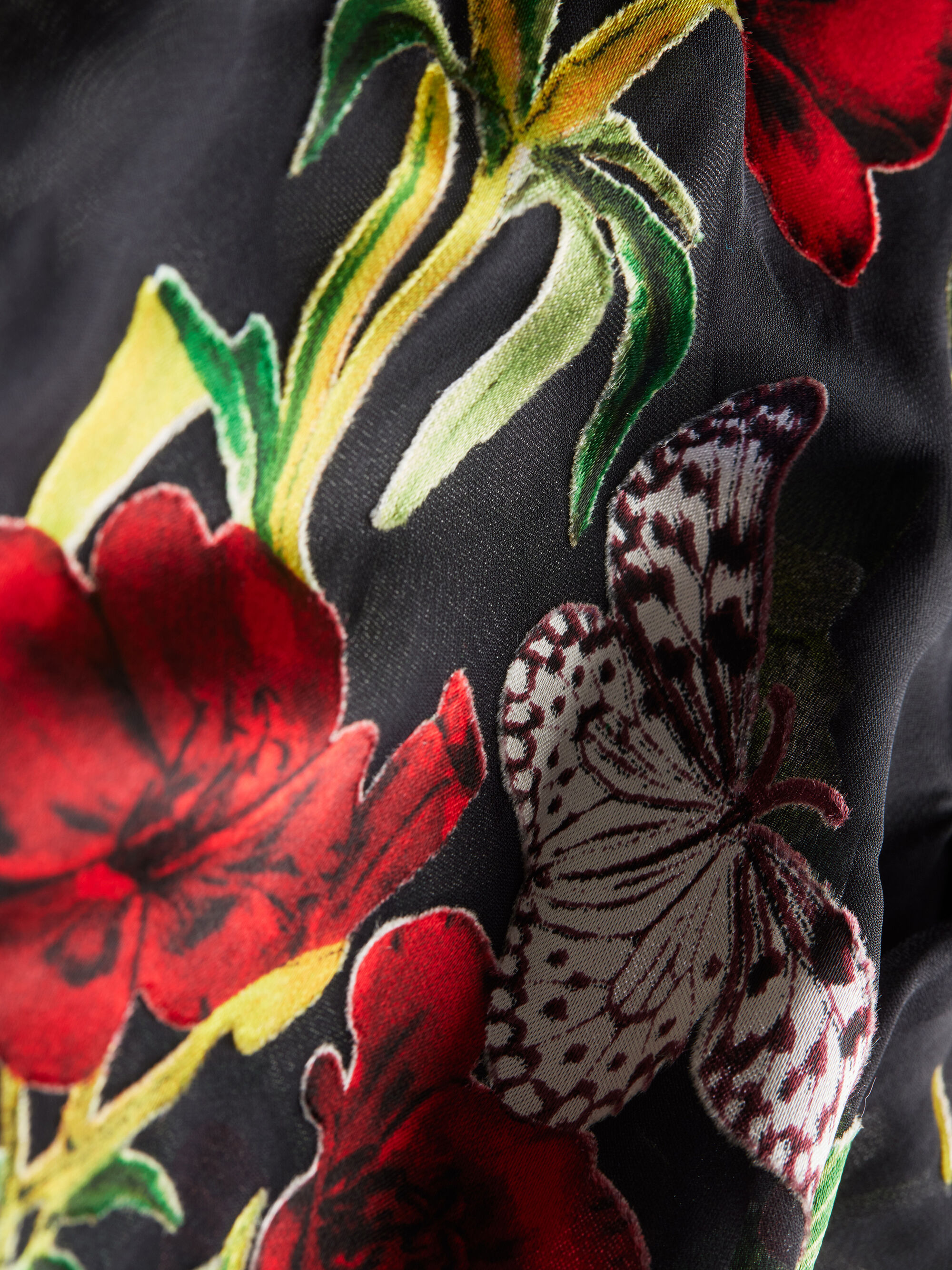 DELAINA VELVET TOP in IN THE WIND FLORAL | ALICE + OLIVIA
