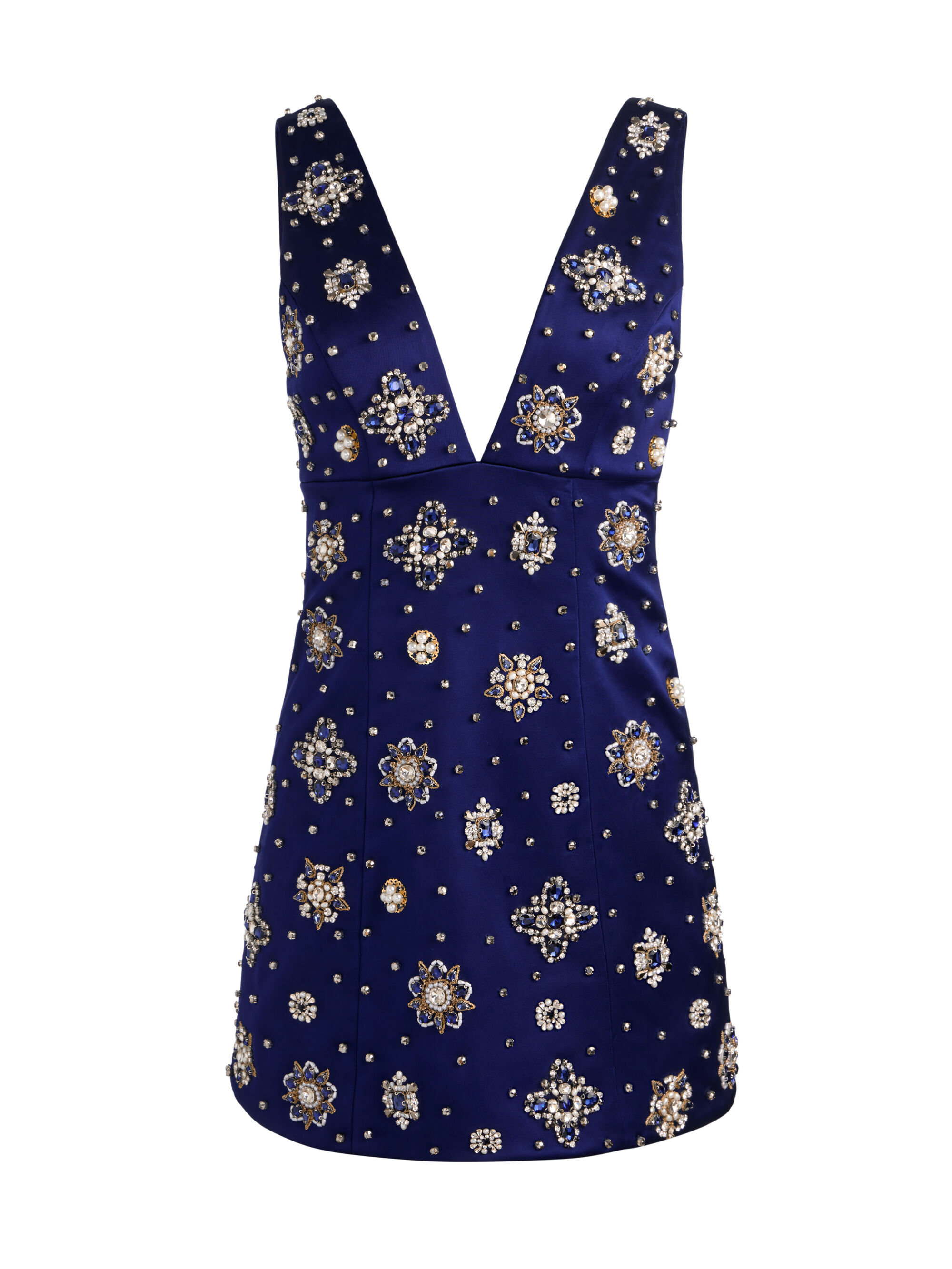 MANDY EMBELLISHED MINI DRESS in MIDNIGHT BLUE | ALICE + OLIVIA