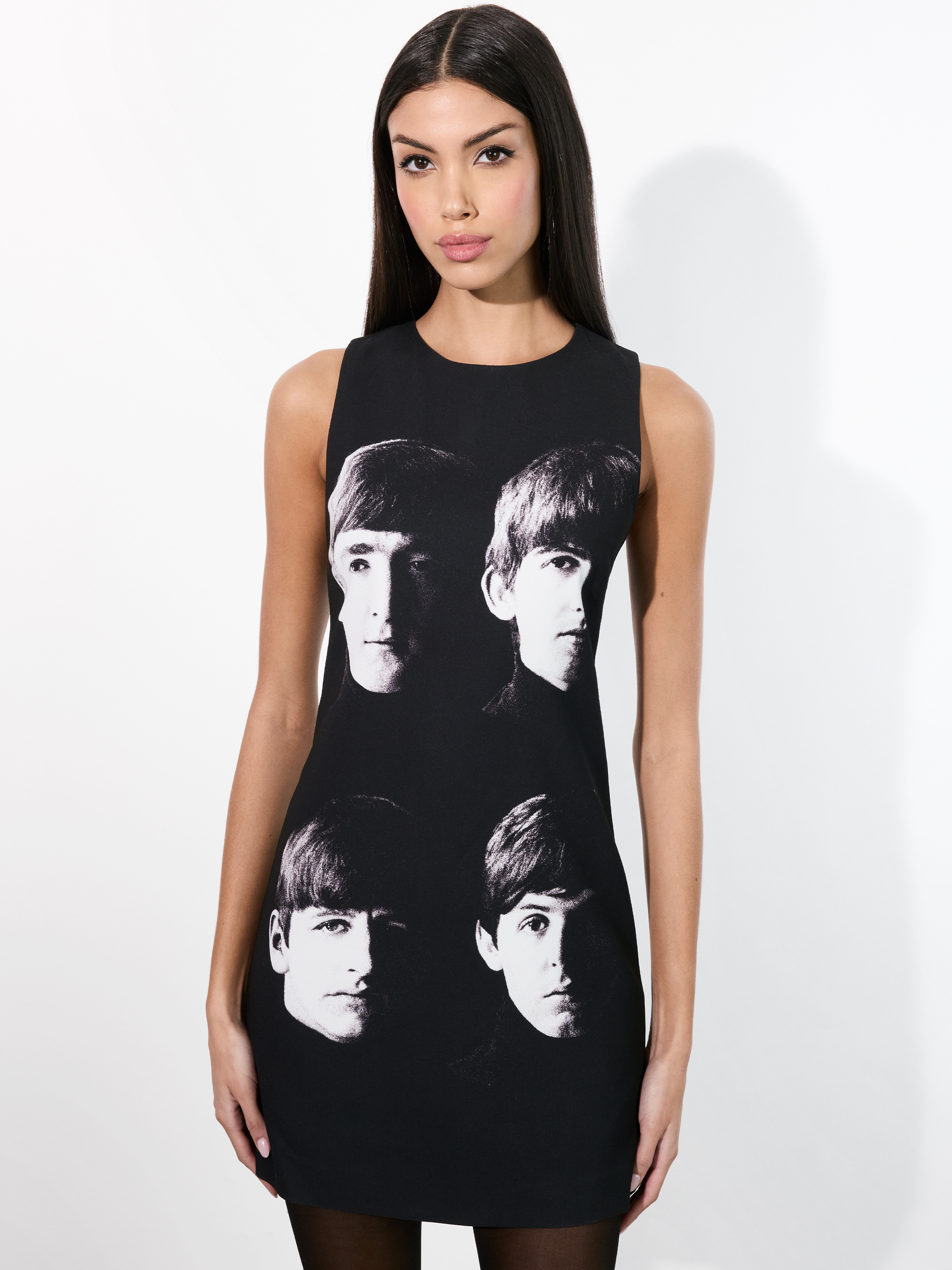 A+o X The Beatles Clyde Shift Dress In Fab Four | Alice + Olivia