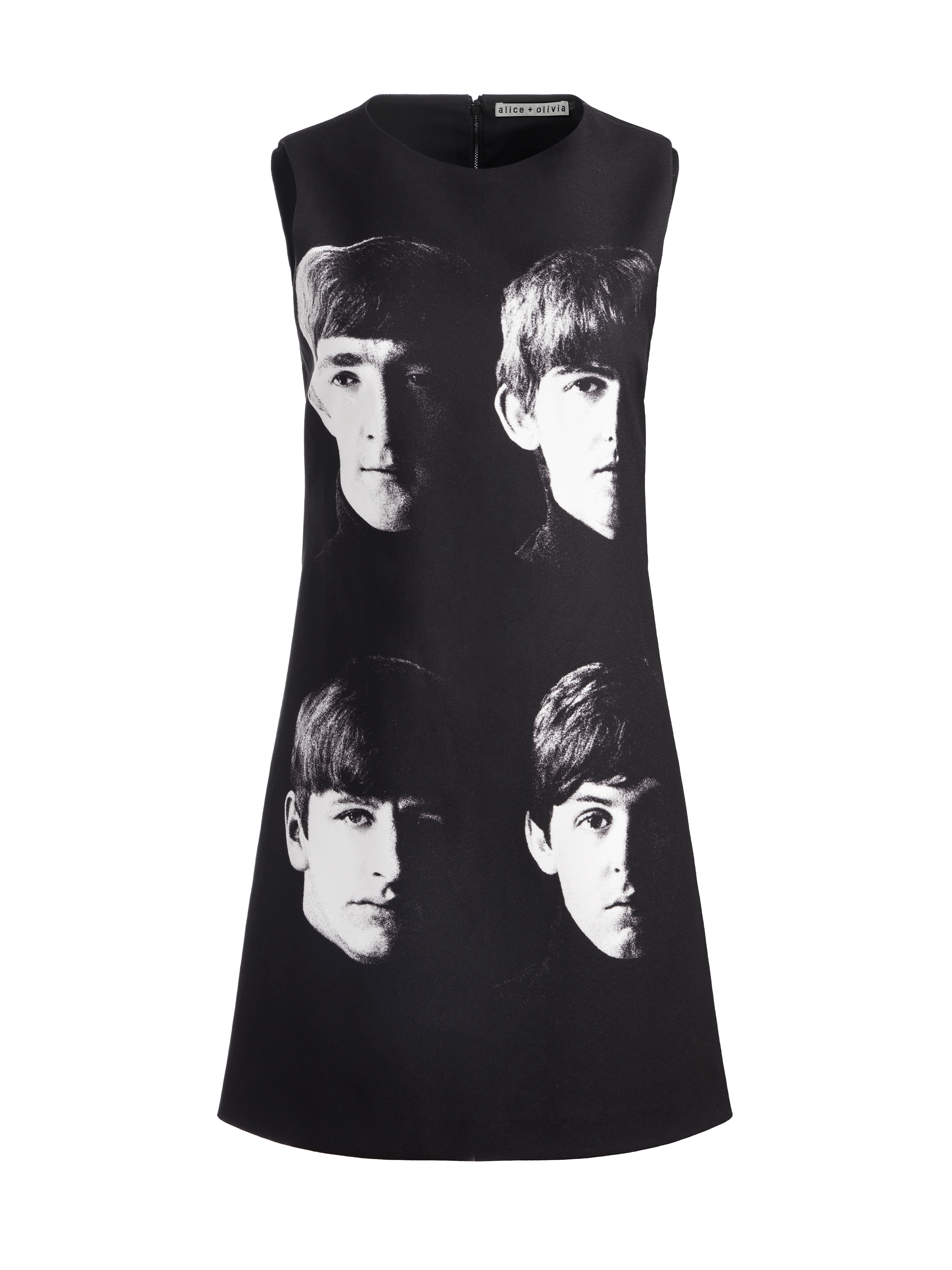 A+o X The Beatles Clyde Shift Dress In Fab Four | Alice + Olivia