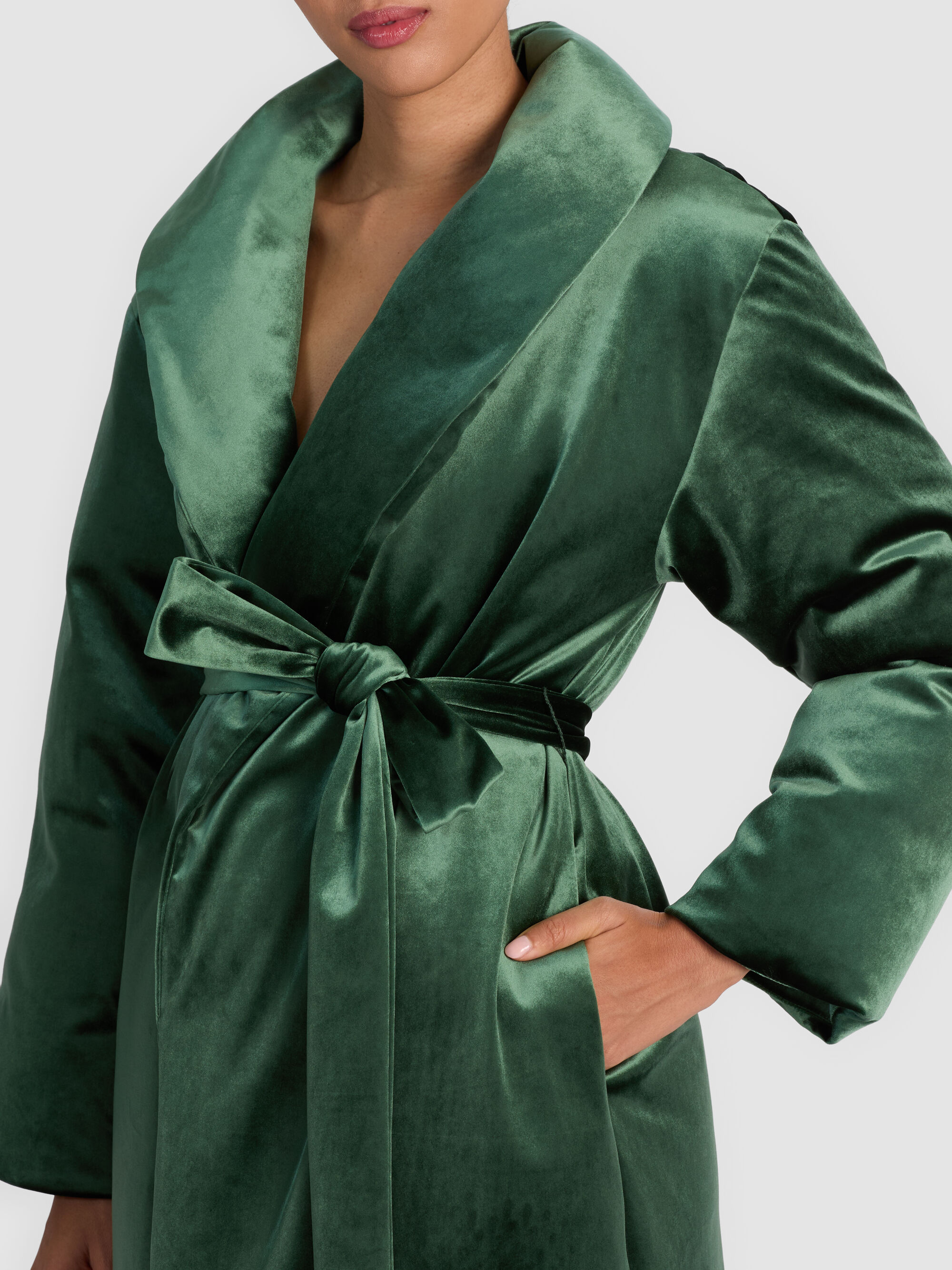 IMA PUFFER COAT in GREEN MYSTIQUE | ALICE + OLIVIA